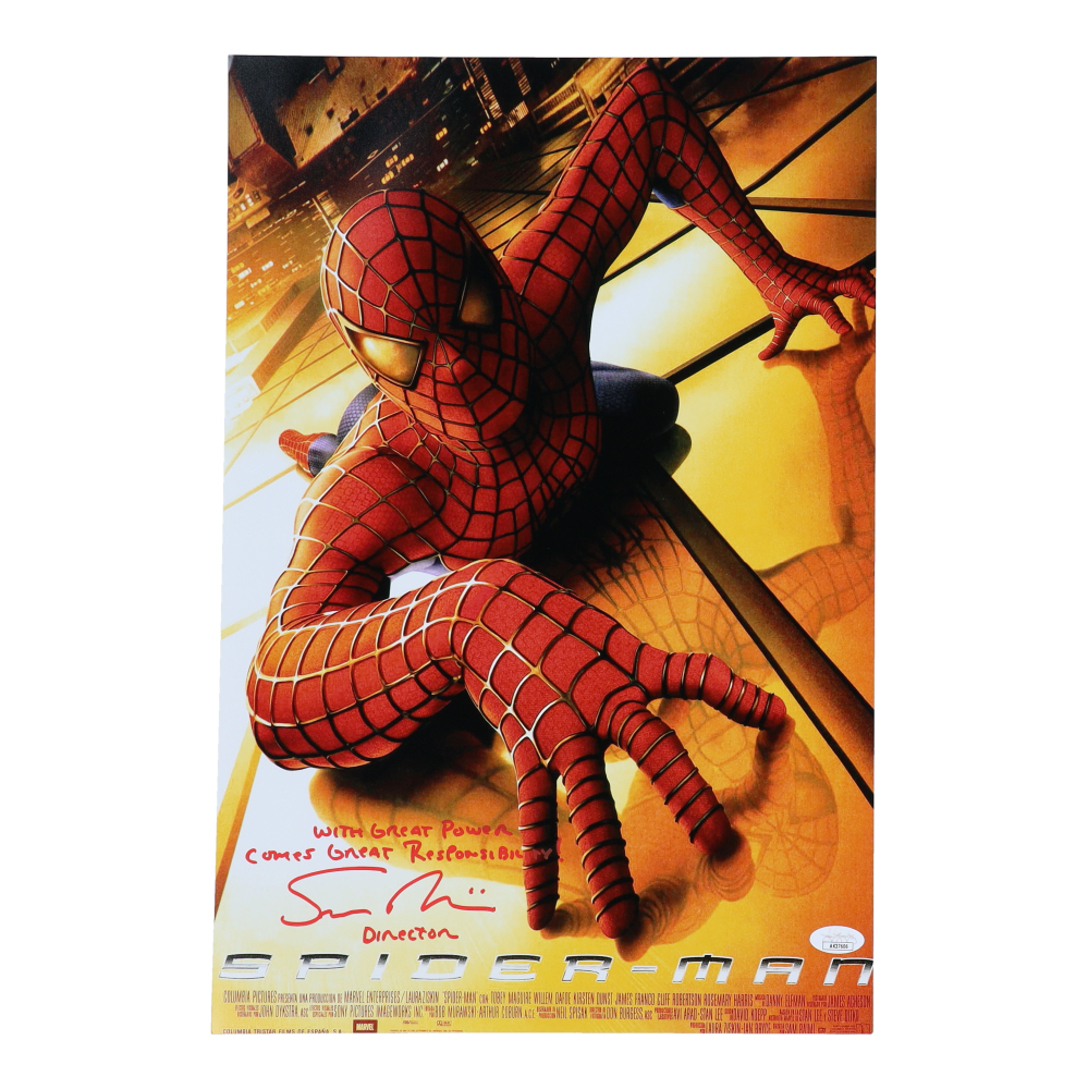 Sam Raimi Signed "Spiderman" 11x17 Photo Inscribed "Director" & "With ...