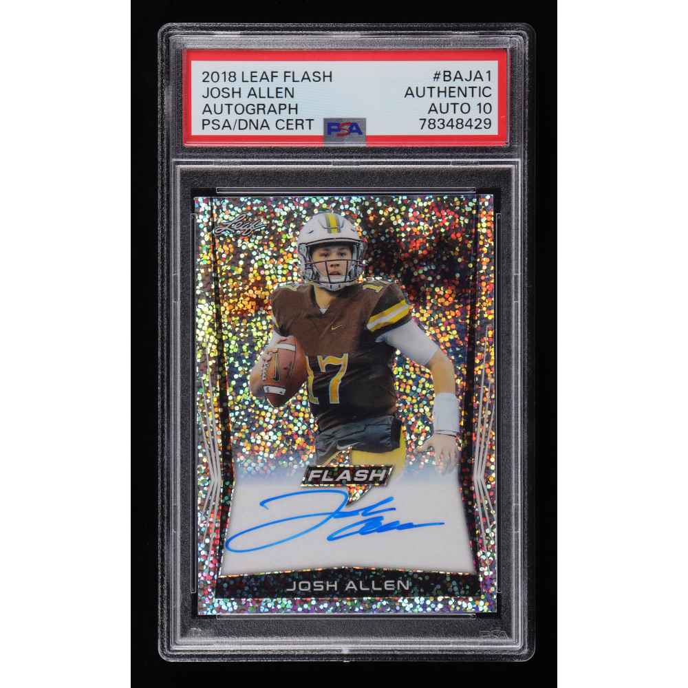 Josh Allen 2018 Leaf Flash Autographs #BAJA1 RC (PSA | Autograph Graded ...