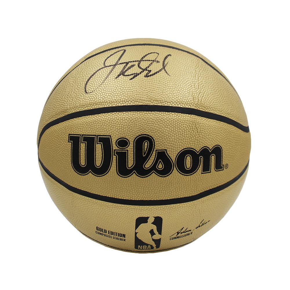 Jason Kidd Signed Wilson Gold NBA Basketball (Beckett) | Pristine Auction
