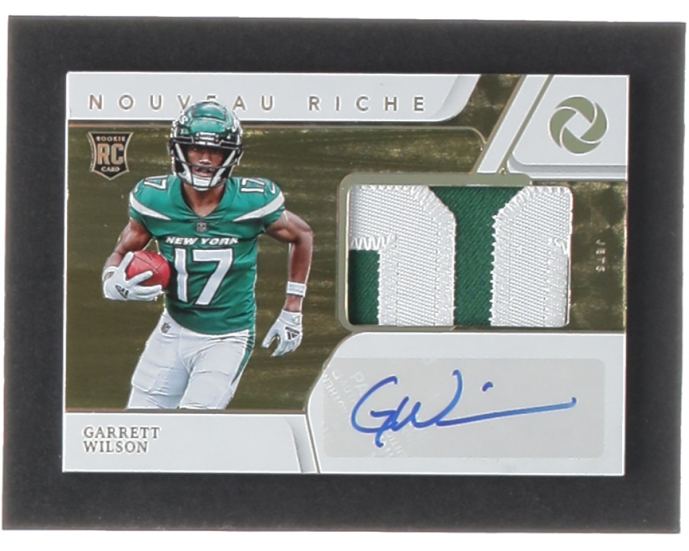 Garrett Wilson 2022 Panini Gold Standard Nouveau Riche Patch Autographs ...