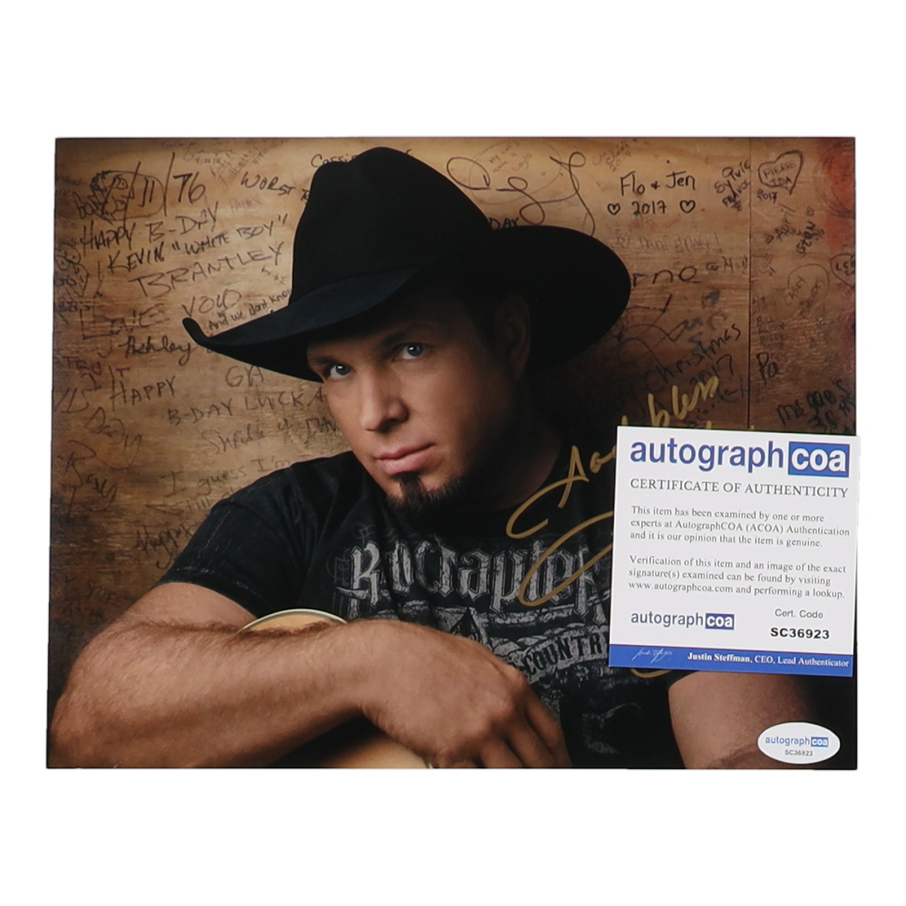 Garth Brooks Signed 8x10 Photo Inscribed "God Bless" (ACOA) | Pristine ...