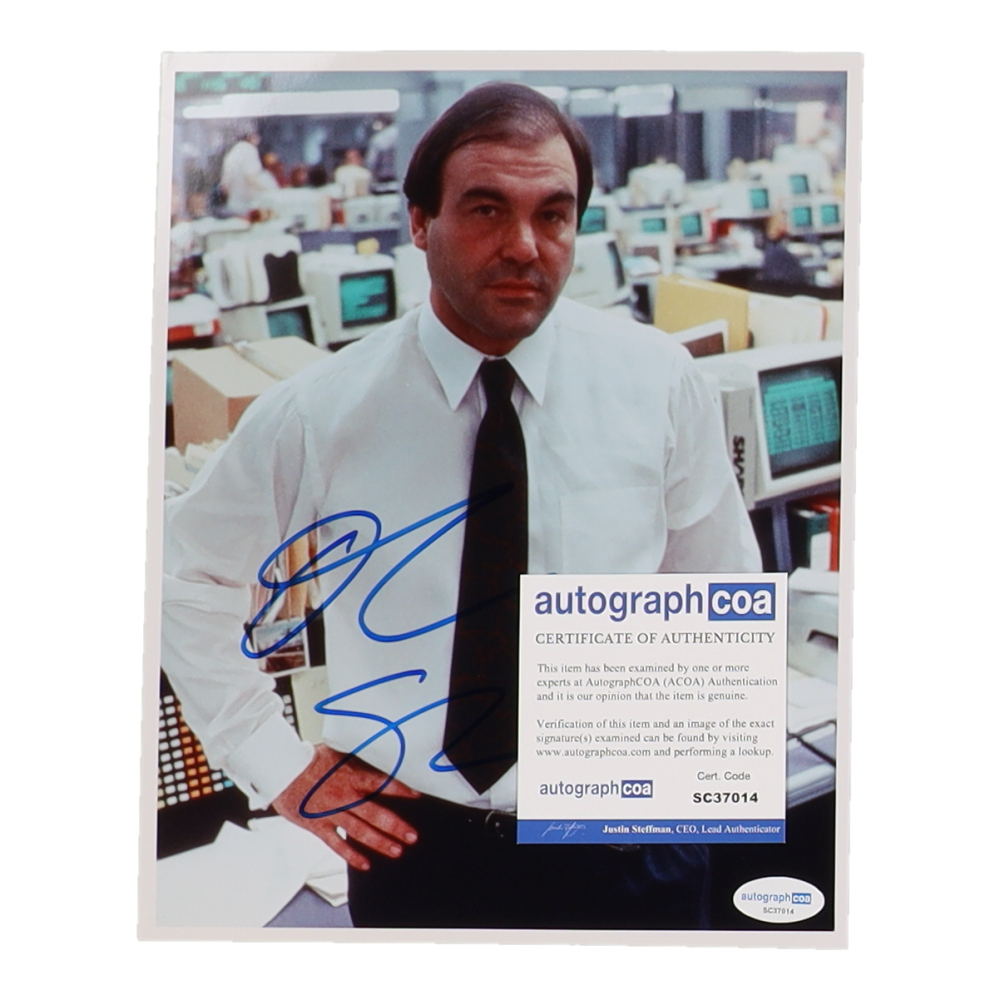 Oliver Stone Signed "Wall Street" 8x10 Photo (ACOA) | Pristine Auction