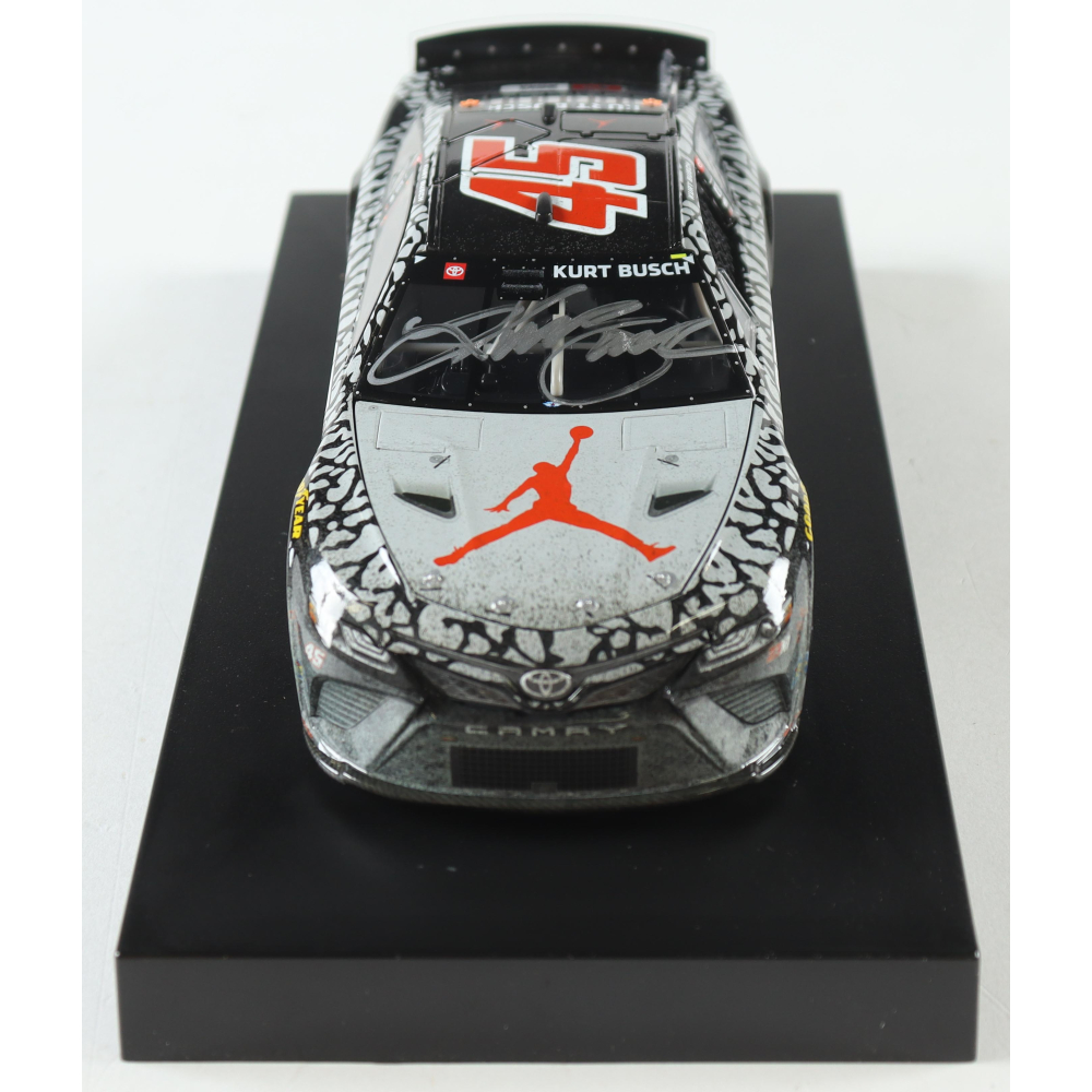 Kurt Busch Signed LE NASCAR #45 Jordan Brand Kansas Win 2022 Camry - 1: ...