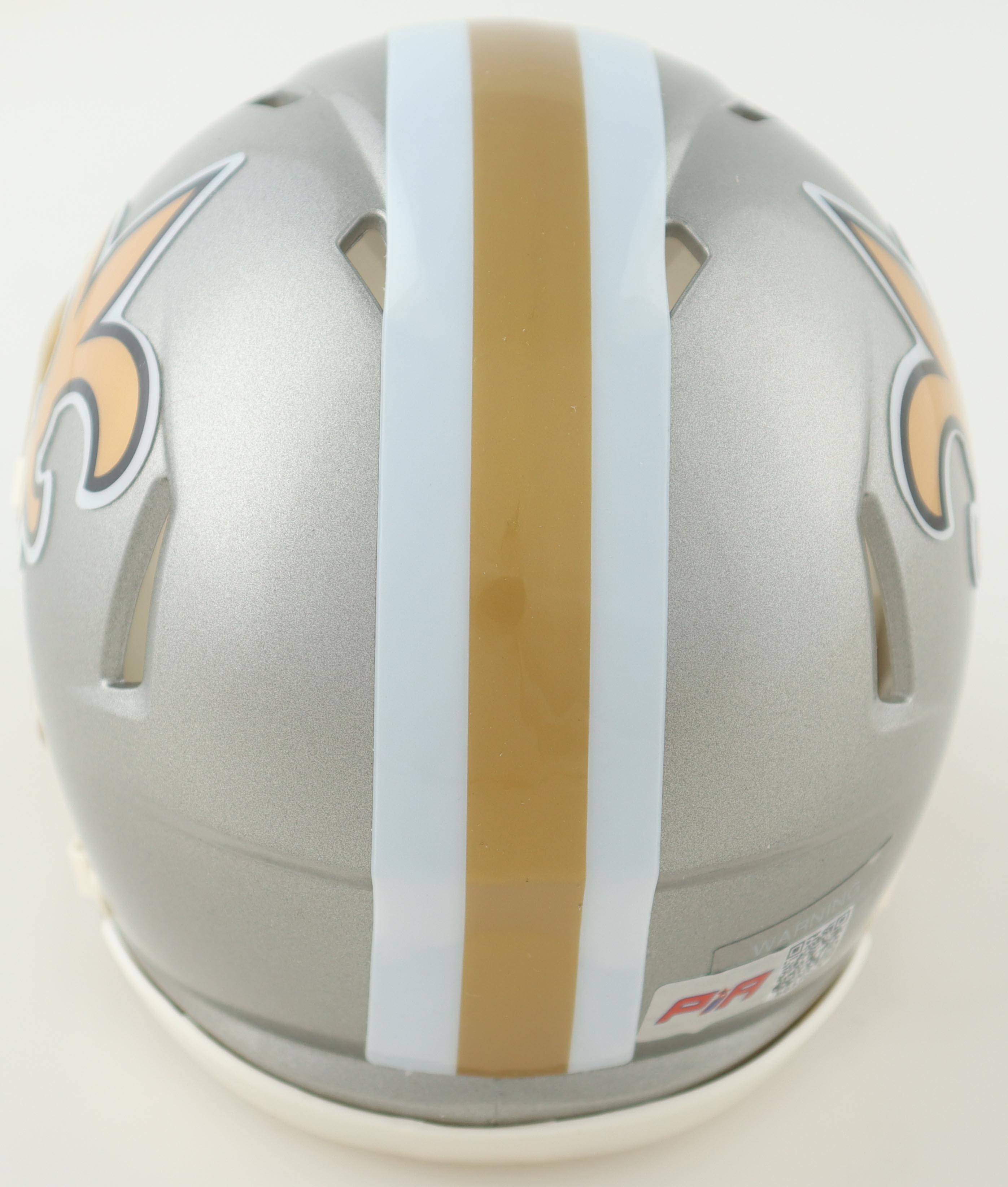 Isaiah Foskey Signed Saints Flash Alternate Speed Mini Helmet (PIA ...