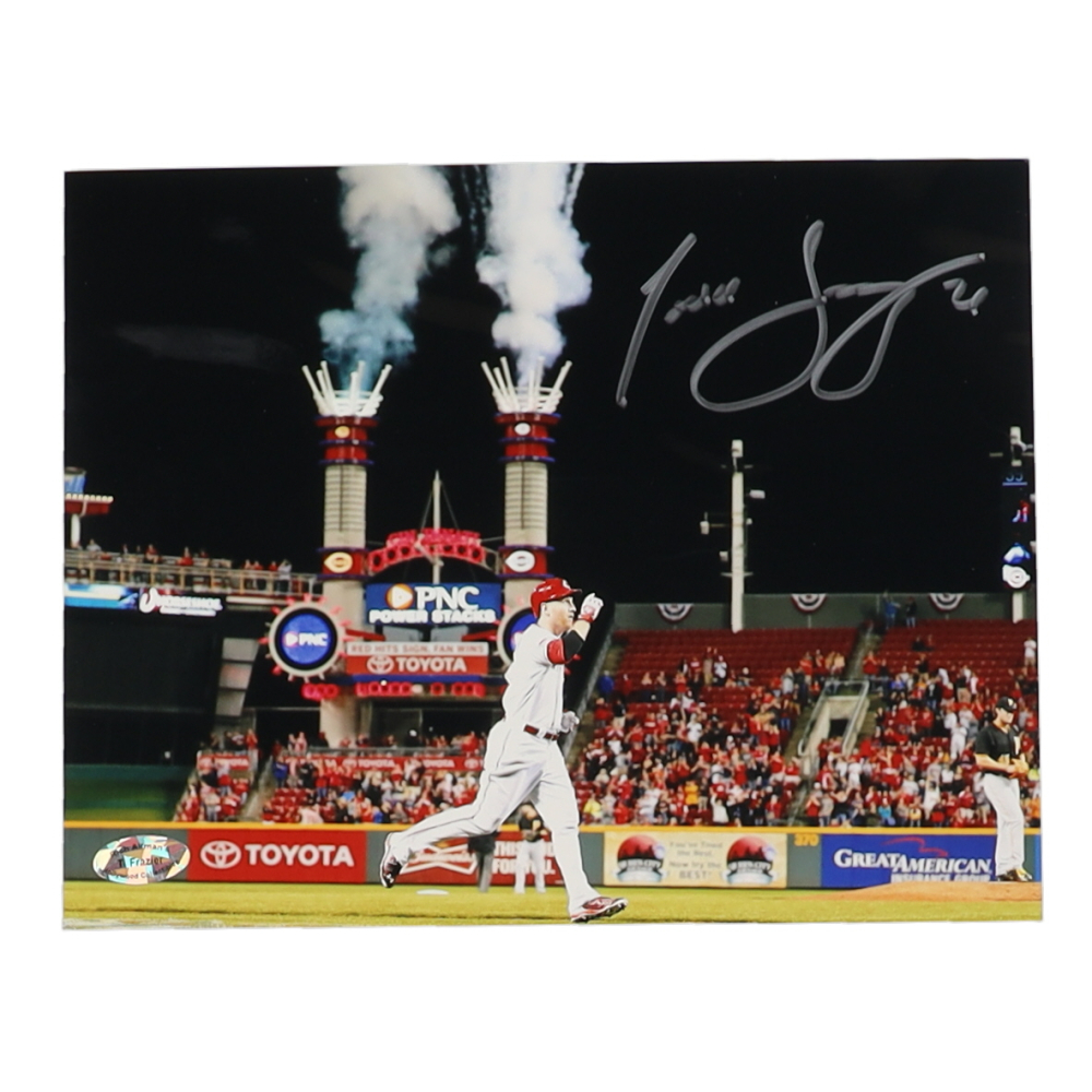 Todd Frazier Signed Reds 8x10 Photo (Stacks of Plaques) | Pristine Auction