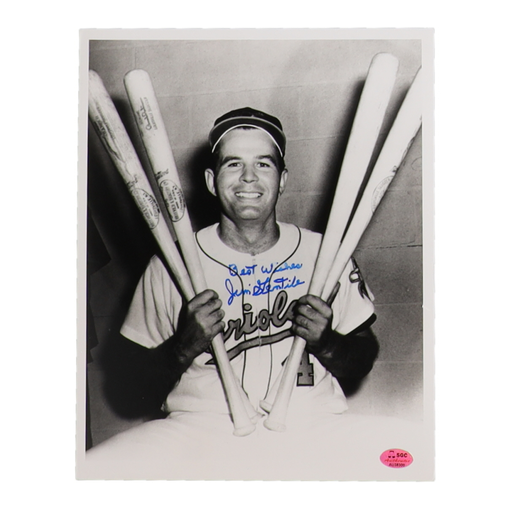 Jim Gentile Signed 8x10 Photo Inscribed "Best Wishes" (SGC) | Pristine ...