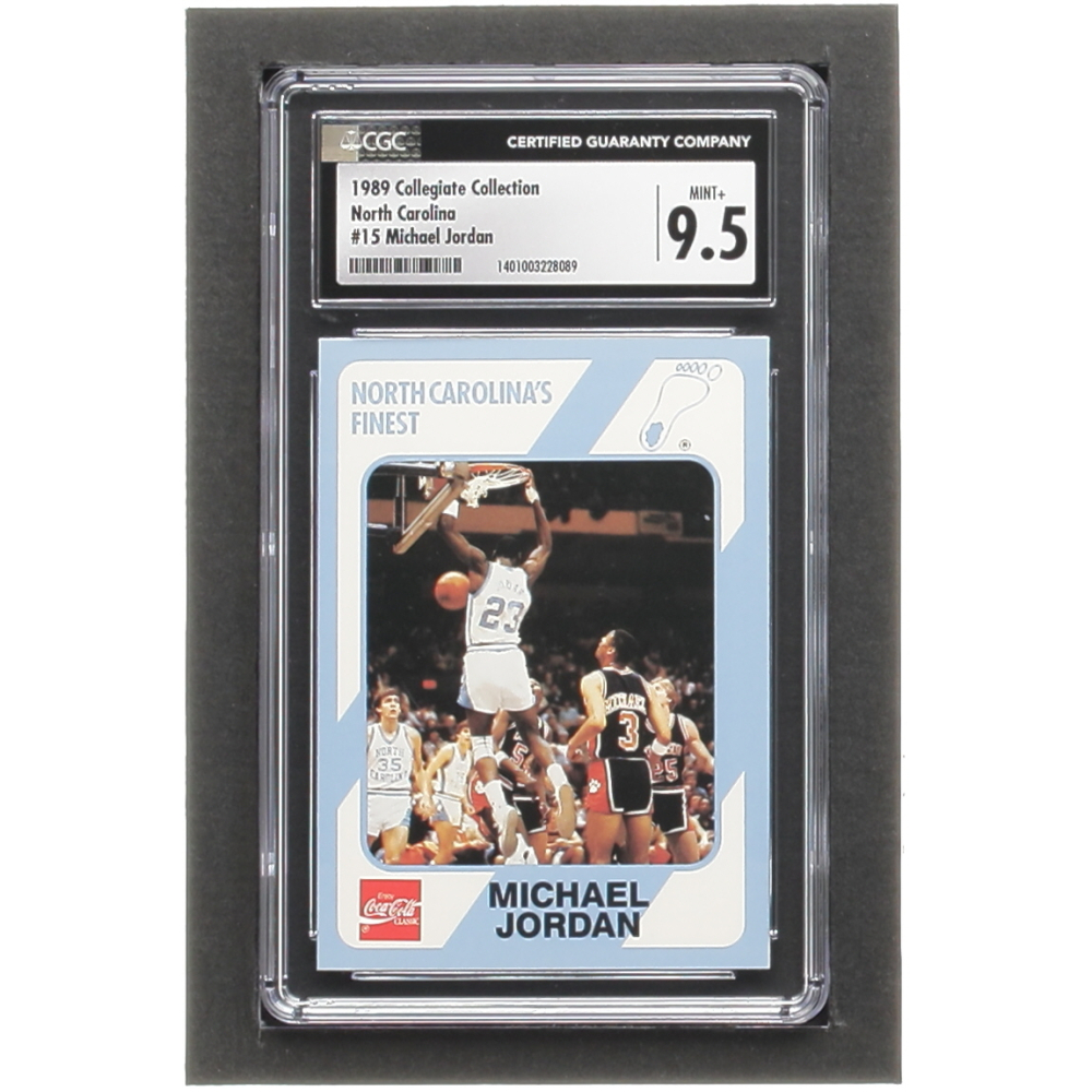Michael Jordan 1989-90 North Carolina Collegiate Collection #15 (CGC 9. ...