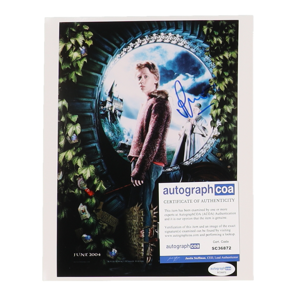 Rupert Grint Signed "Harry Potter and the Prisoner of Azkaban" 8x10 ...