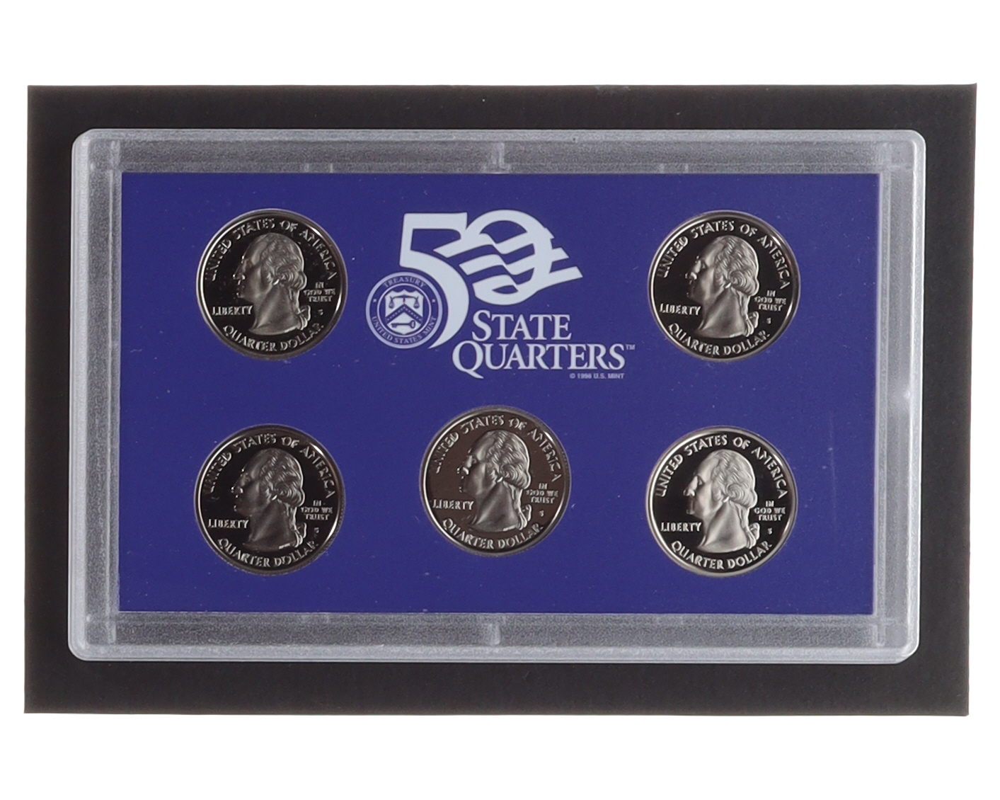 2002-S United States 50 State Quarters Mint Proof Set with (10) Coins ...