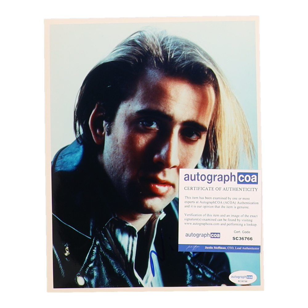 Nicolas Cage Signed 8x10 Photo (AutographCOA) | Pristine Auction