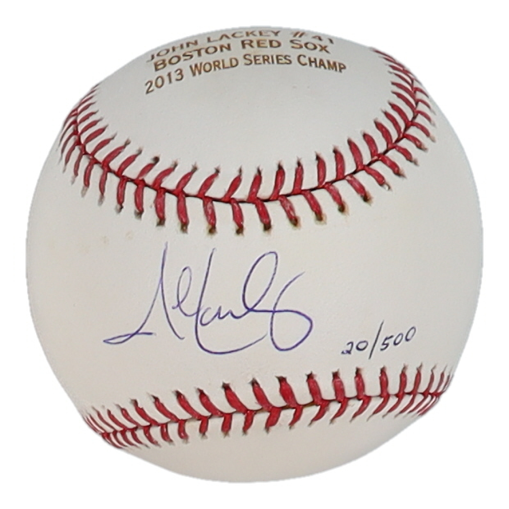 John Lackey Signed LE OML Commemorative Baseball (MLB) | Pristine Auction