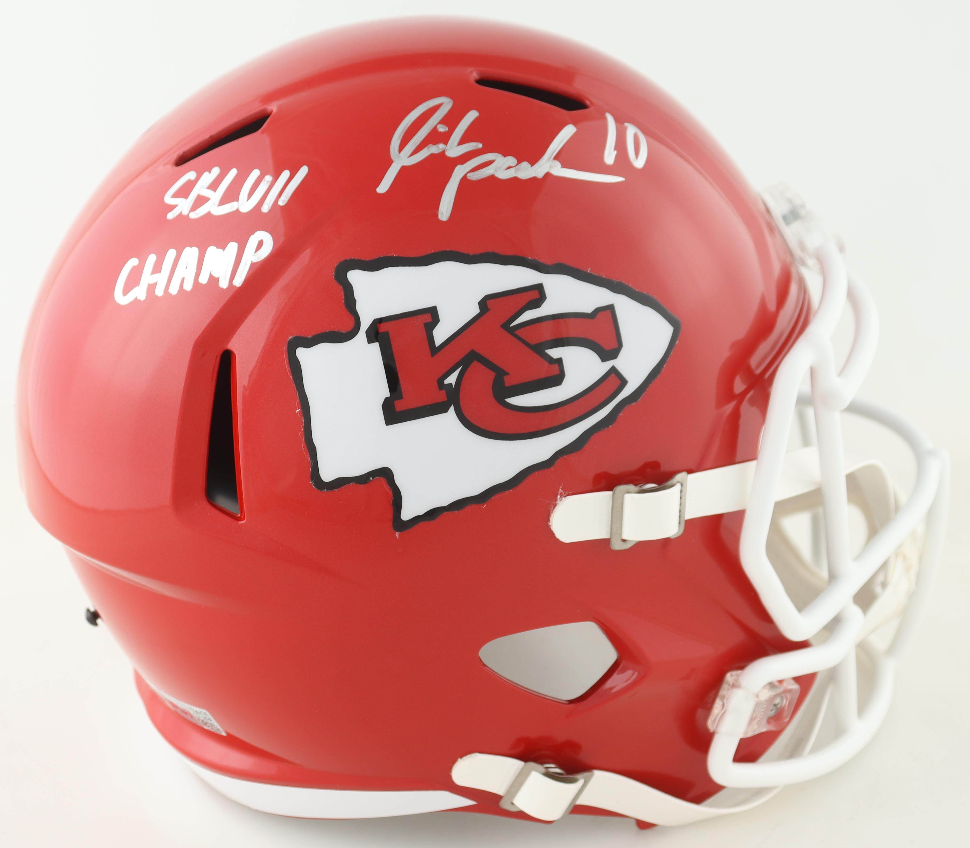 Isiah Pacheco Signed Chiefs Full-Size Speed Helmet Inscribed "SBLVII ...
