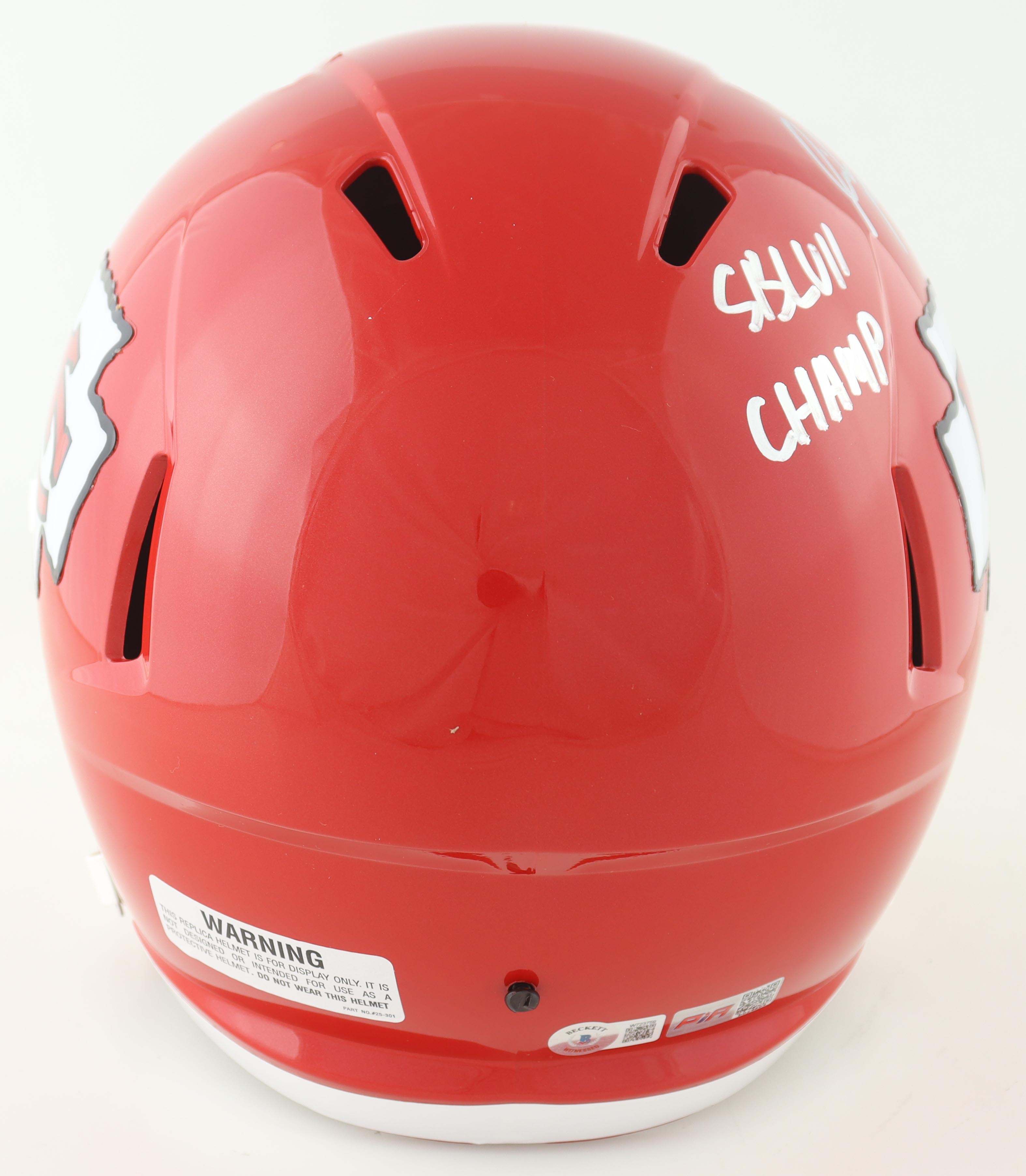 Isiah Pacheco Signed Chiefs Full-Size Speed Helmet Inscribed "SBLVII ...