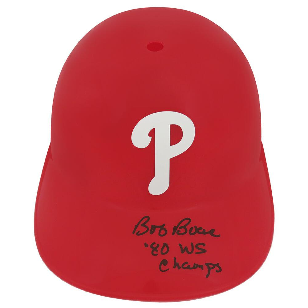 Bob Boone Signed Phillies Full-Size Batting Helmet Inscribed "80 WS ...