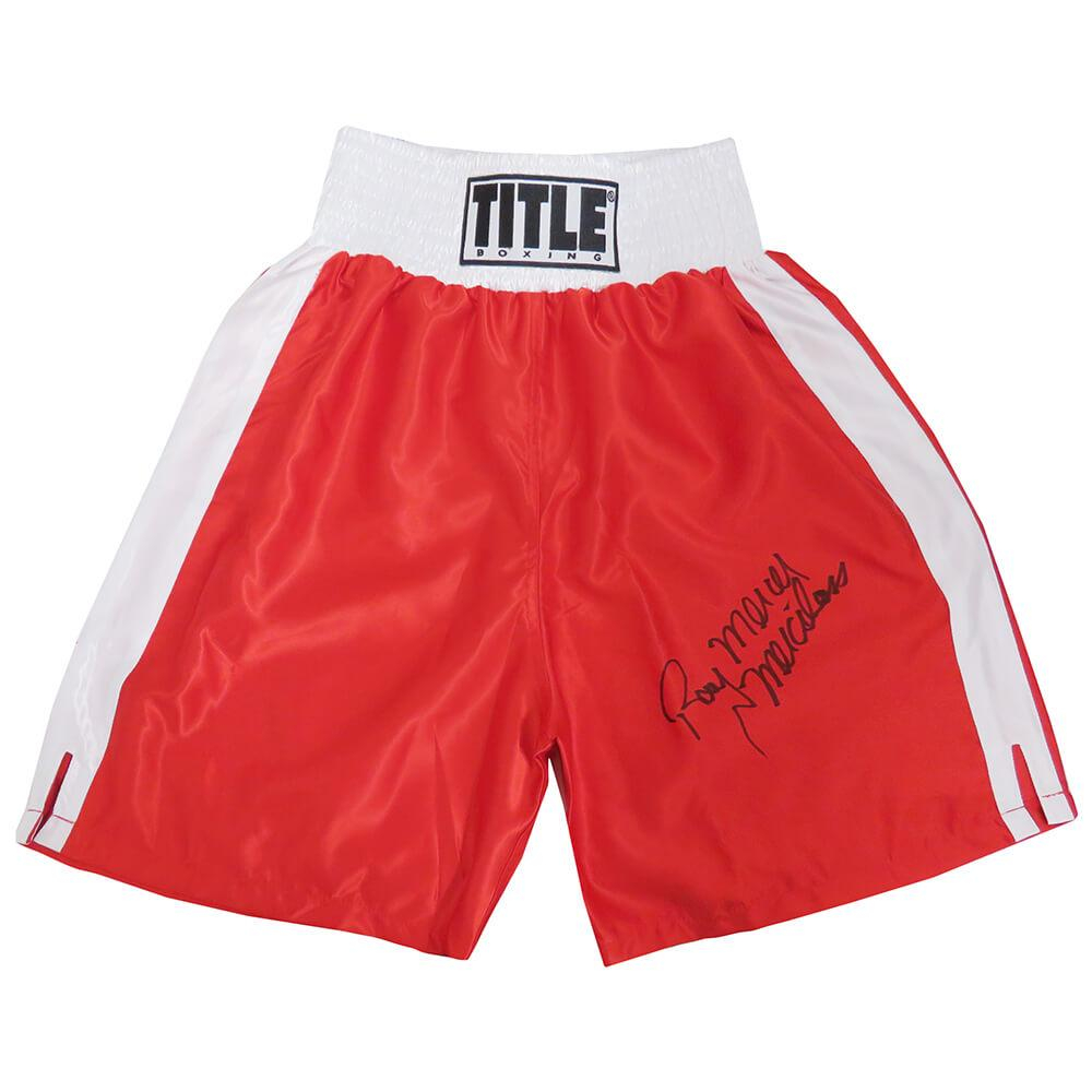 Ray Mercer Signed Title Boxing Trunks Inscribed "Merciless" (Schwartz ...