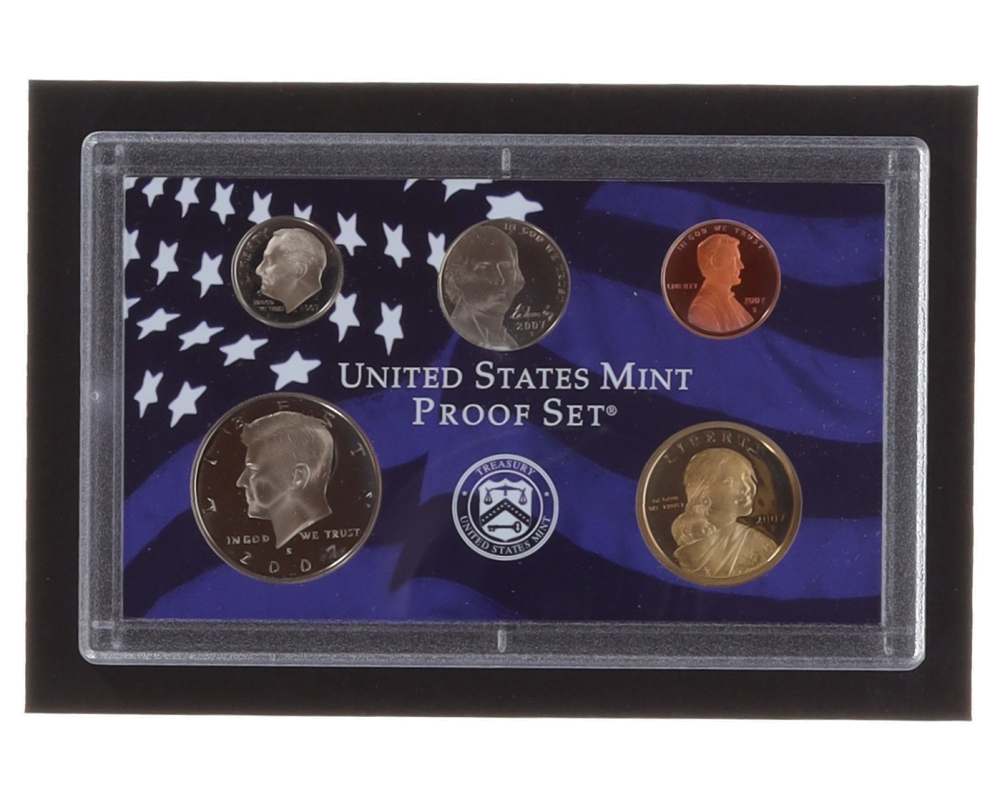 2007-S United States 50 State Quarters Mint Silver Set with (14) Coins ...