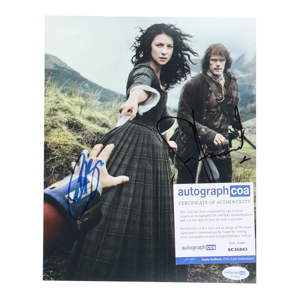 Sam Heughan & Caitriona Balfe Signed "Outlander" 8x10 Photo (ACOA ...