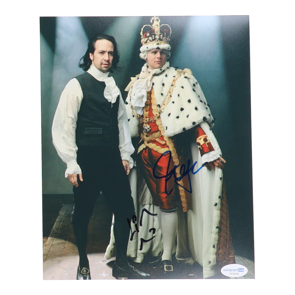 Lin-Manuel Miranda & Jonathan Groff Signed "Hamilton" 8x10 Photo (ACOA ...