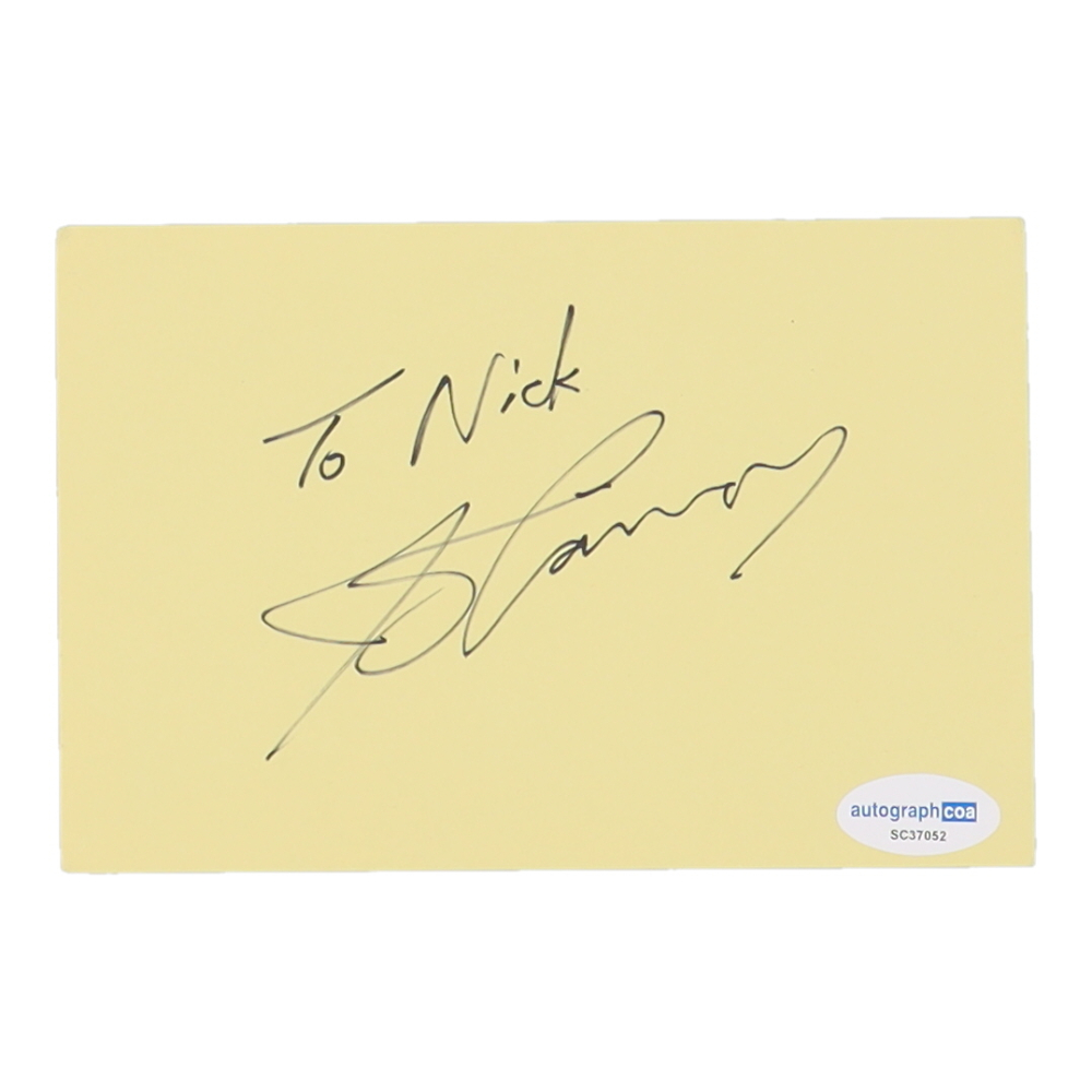 James Cameron Signed Index Card (ACOA) | Pristine Auction