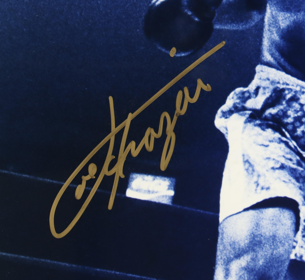 Muhammad Ali & Joe Frazier Signed Custom Framed Photo (JSA & Online ...