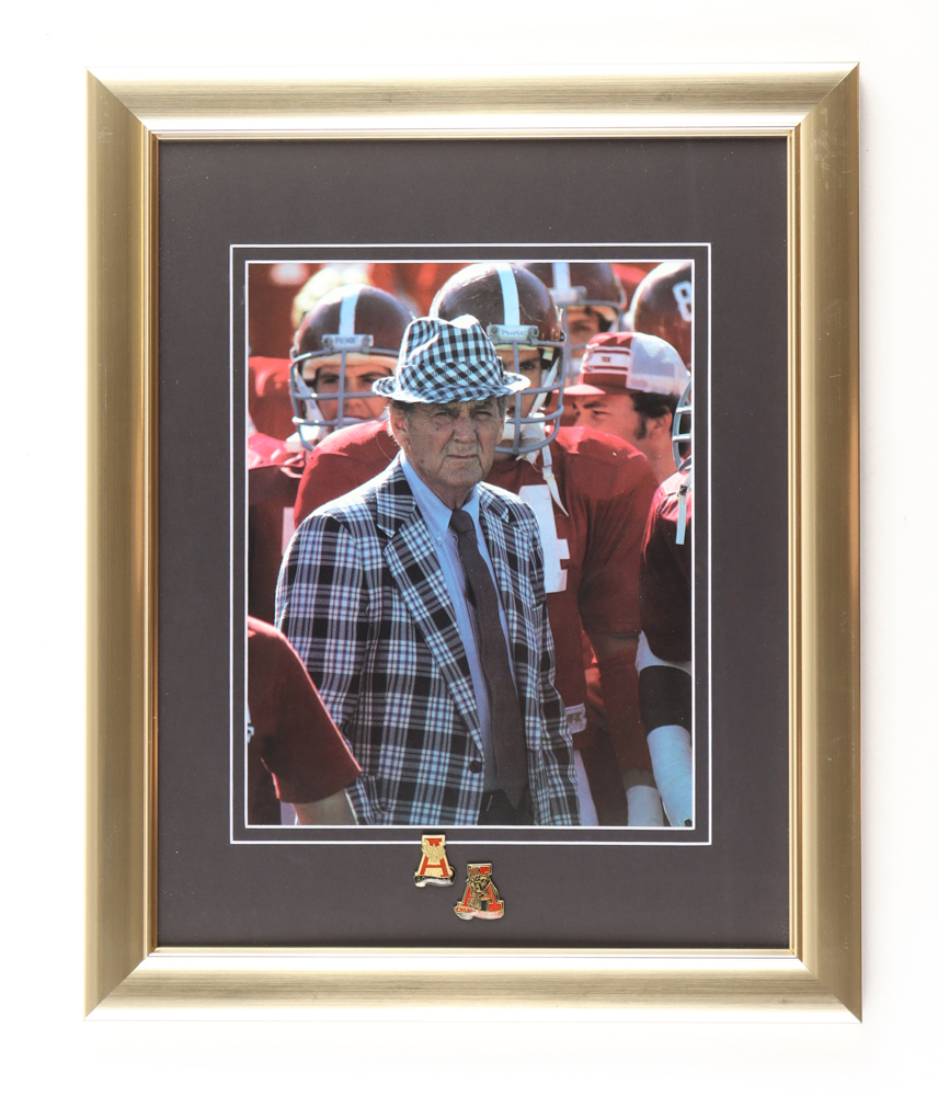 Paul "Bear" Bryant Alabama Crimson Tide Custom Framed Photo Display ...