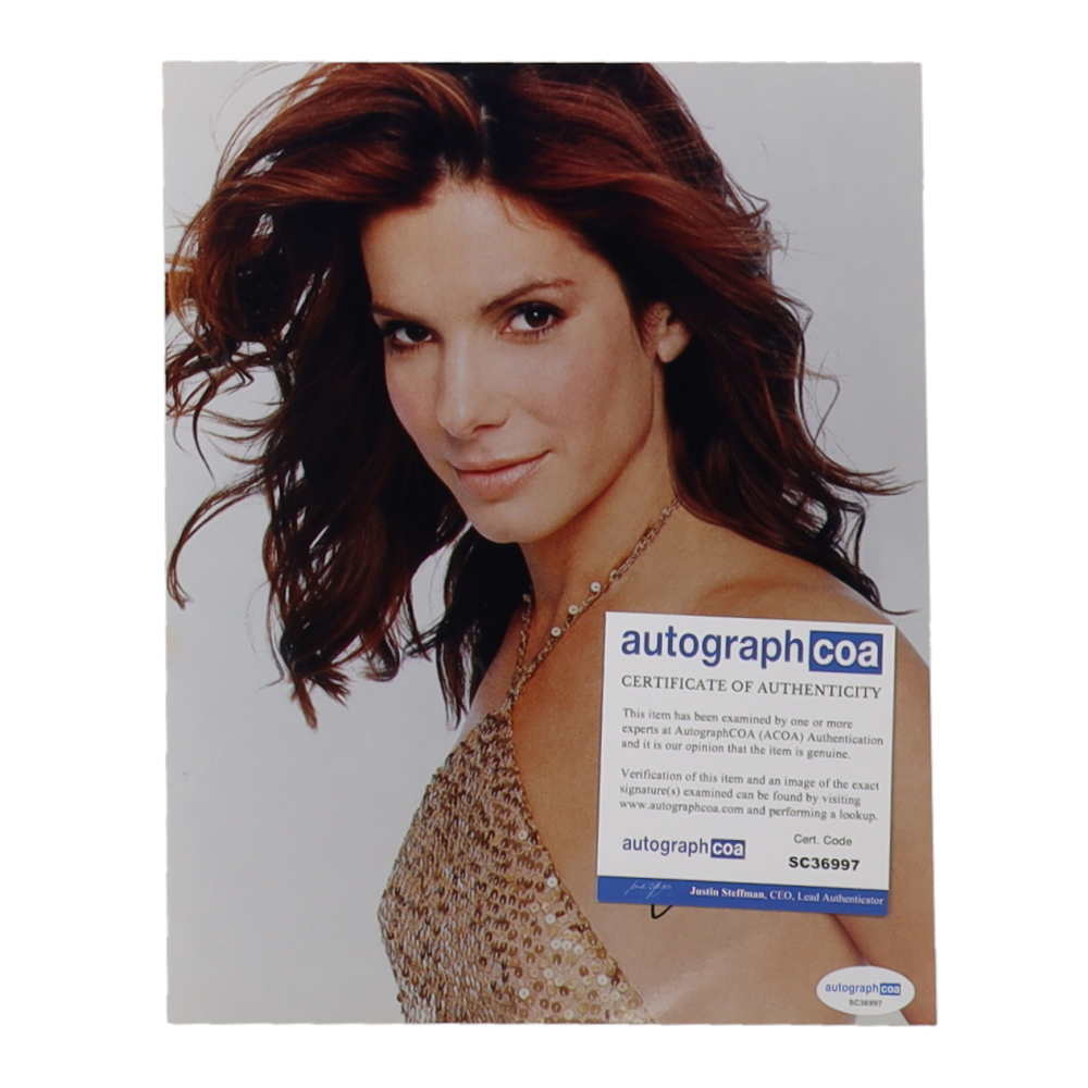 Sandra Bullock Signed 8x10 Photo (ACOA) | Pristine Auction