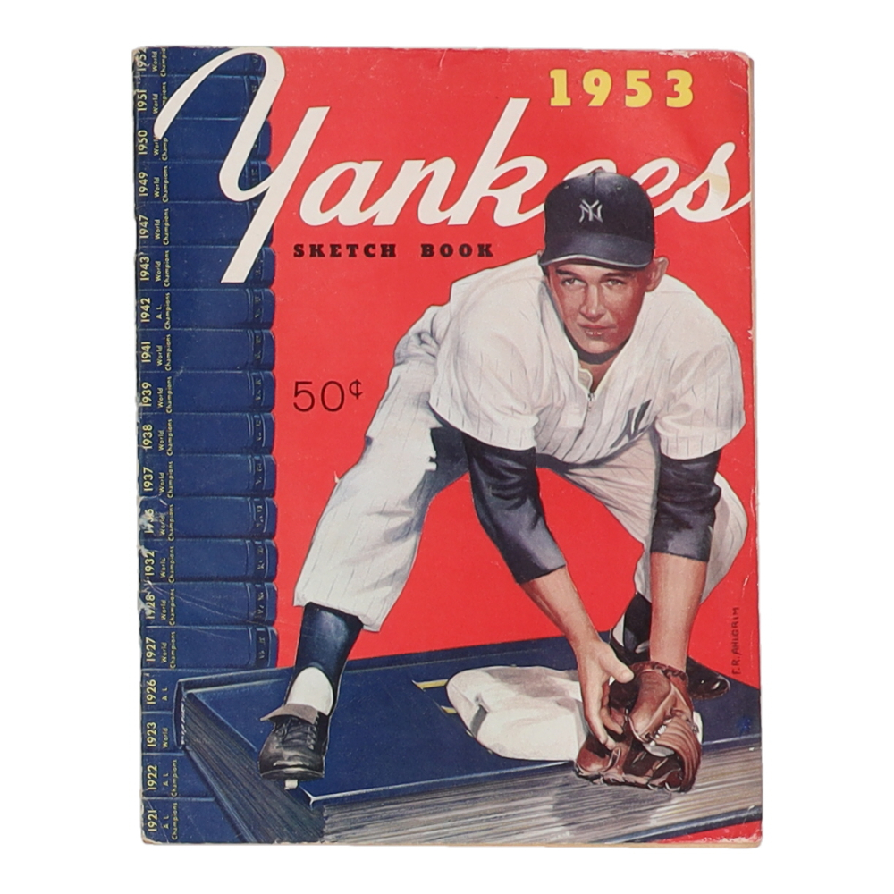 1953 Yankees Sketch Book | Pristine Auction