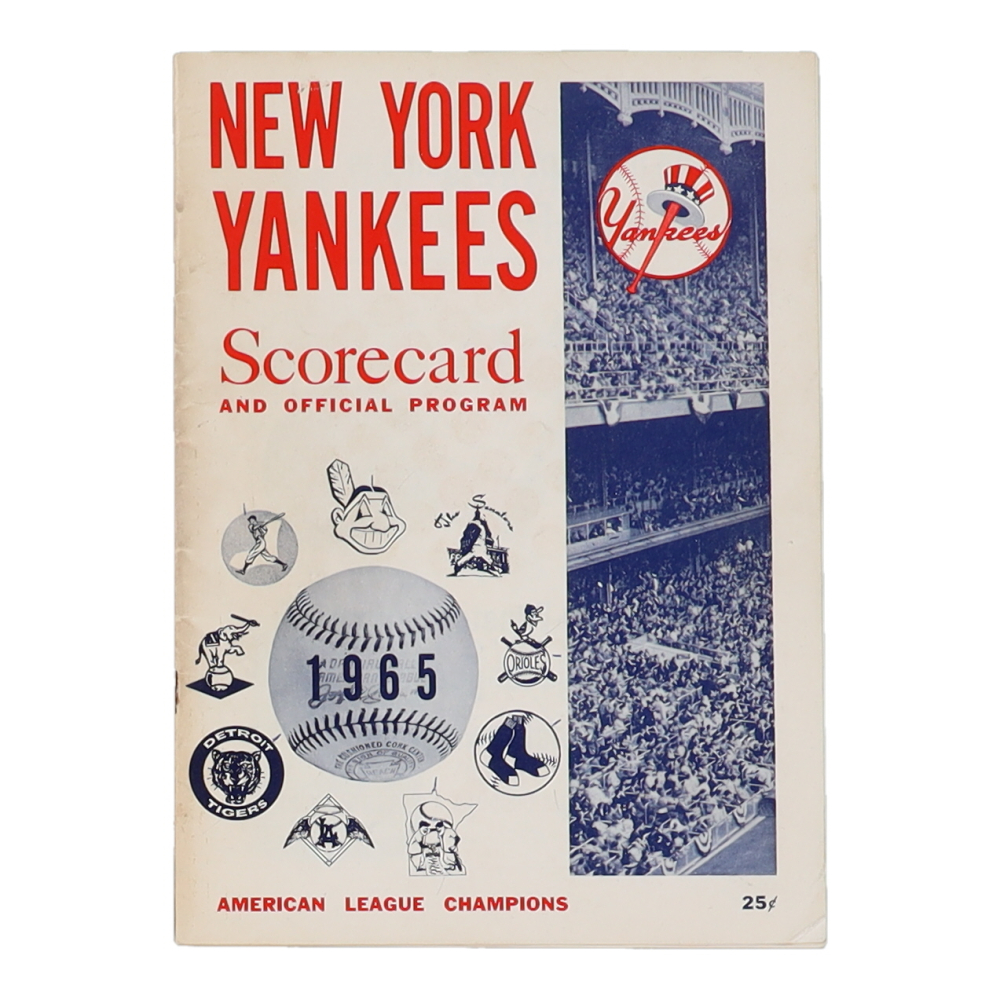 1965 Yankees Scorecard | Pristine Auction