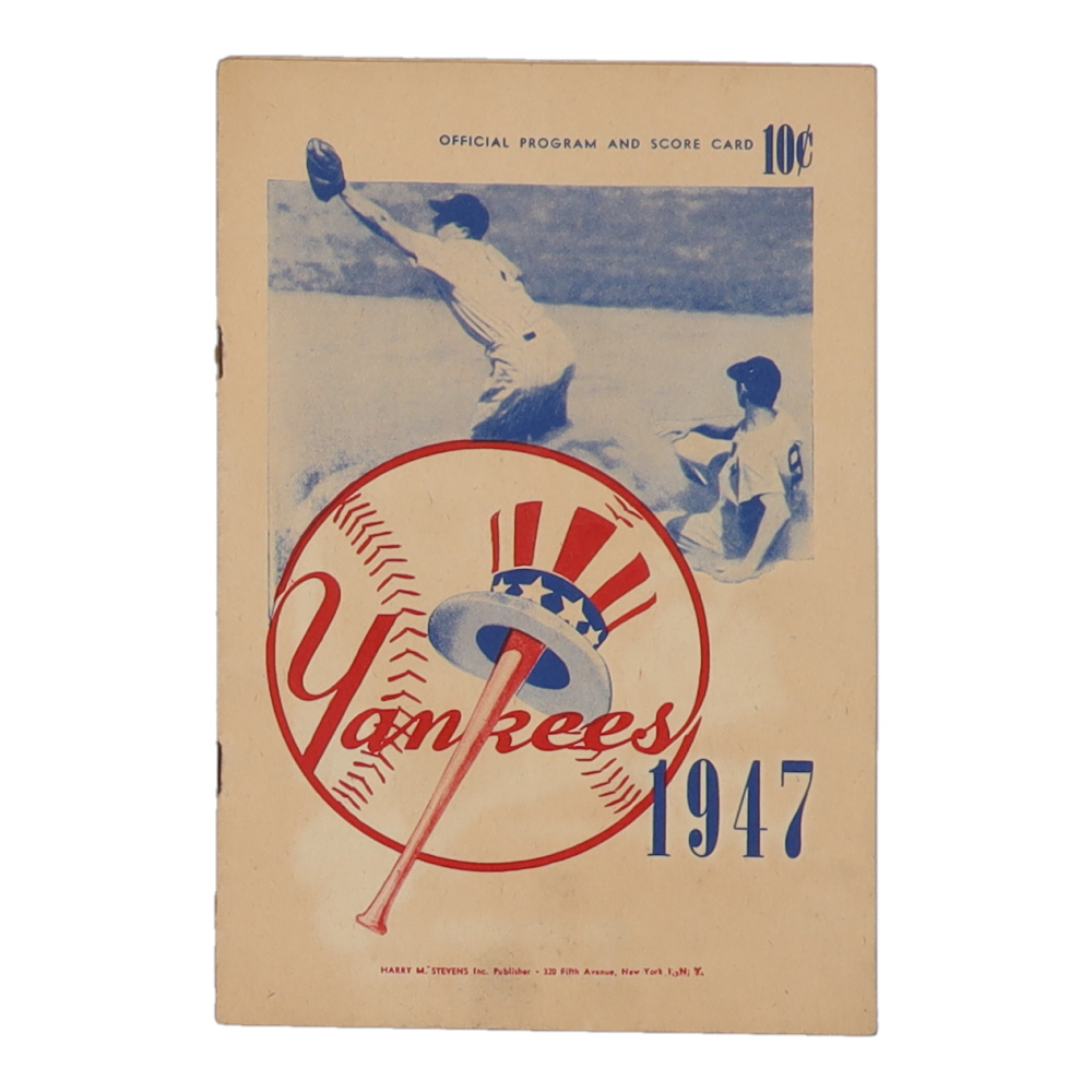 1947 Yankees Program & Scorecard | Pristine Auction