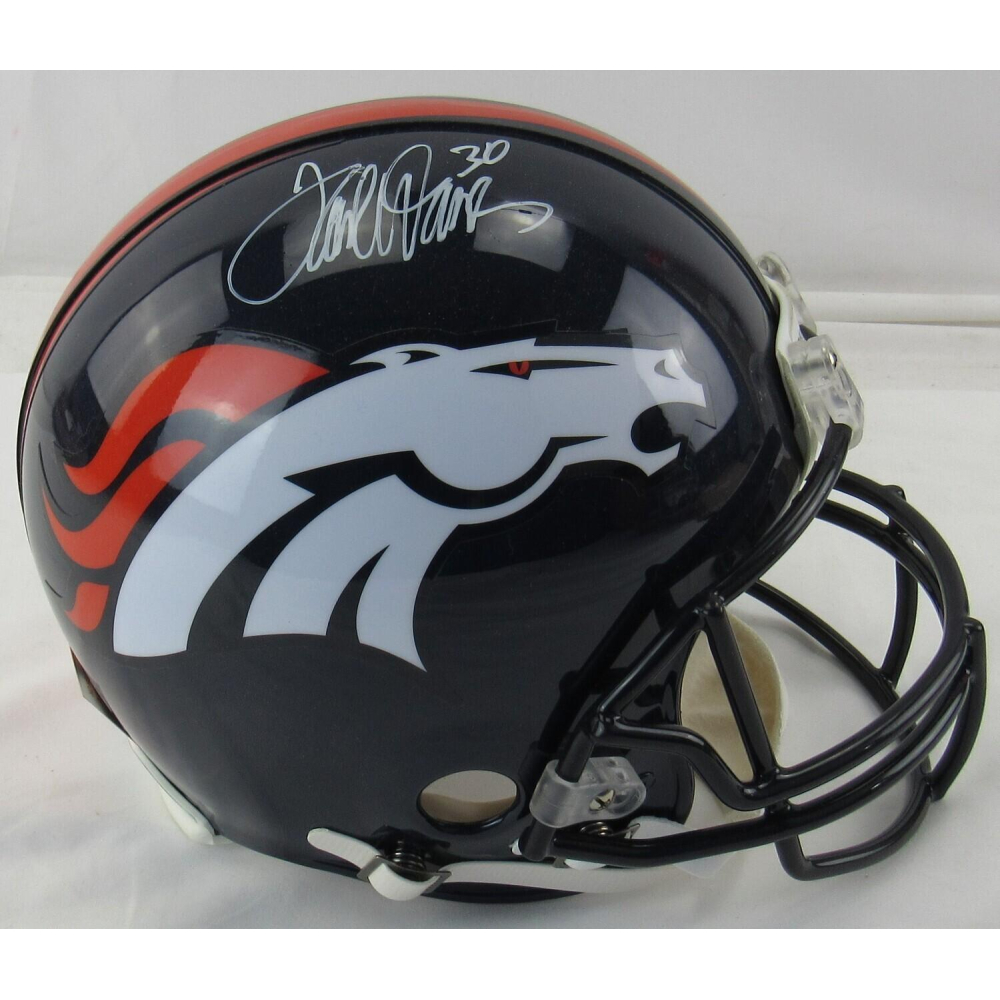 Terrell Davis Signed Broncos Full-Size Authentic On-Field Helmet (JSA ...