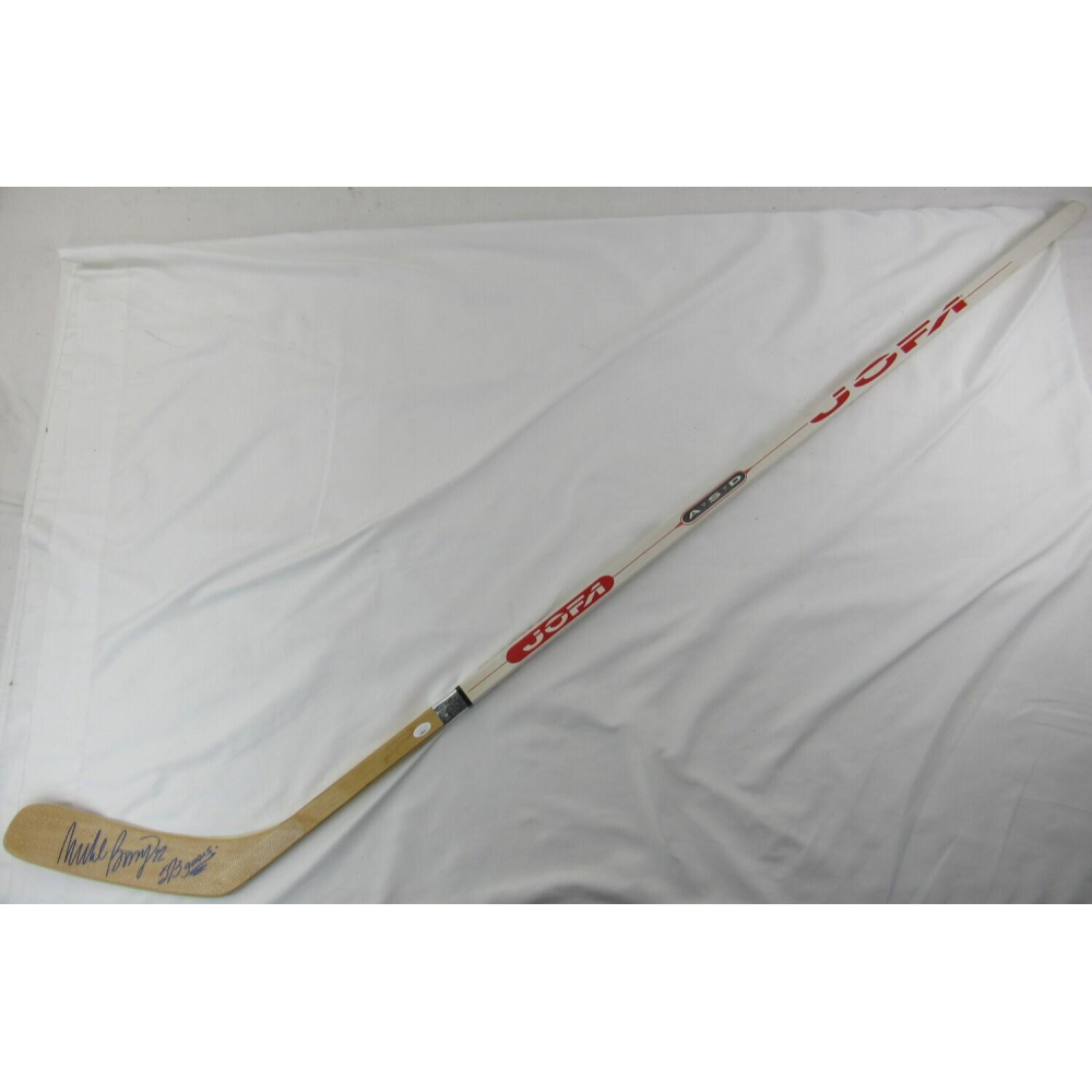 Mike Bossy Signed JOFA Hockey Stick Inscribed "573 Goals" (Schwartz ...