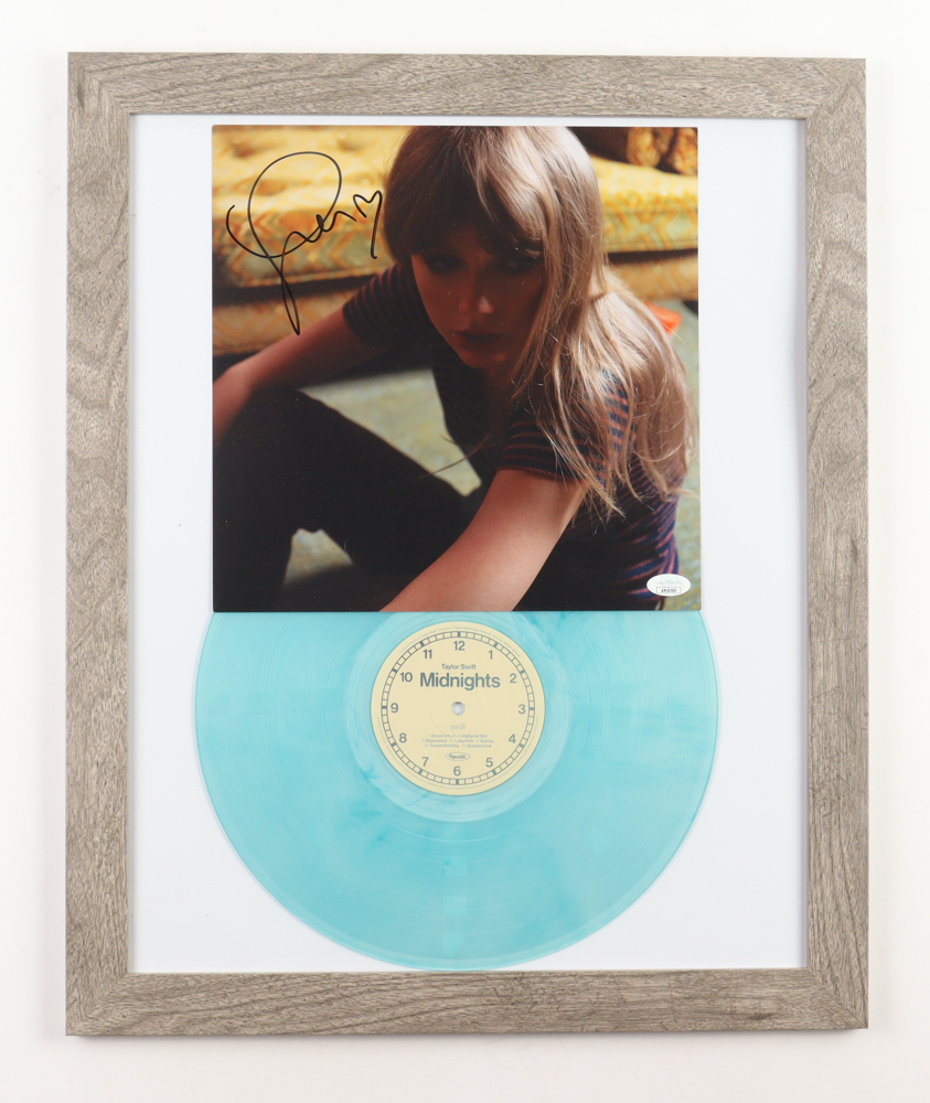 Taylor Swift Signed "Midnights" Custom Framed Vinyl Record Album ...