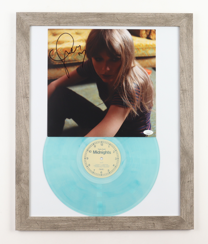 Taylor Swift Signed "Midnights" Custom Framed Vinyl Record Album ...