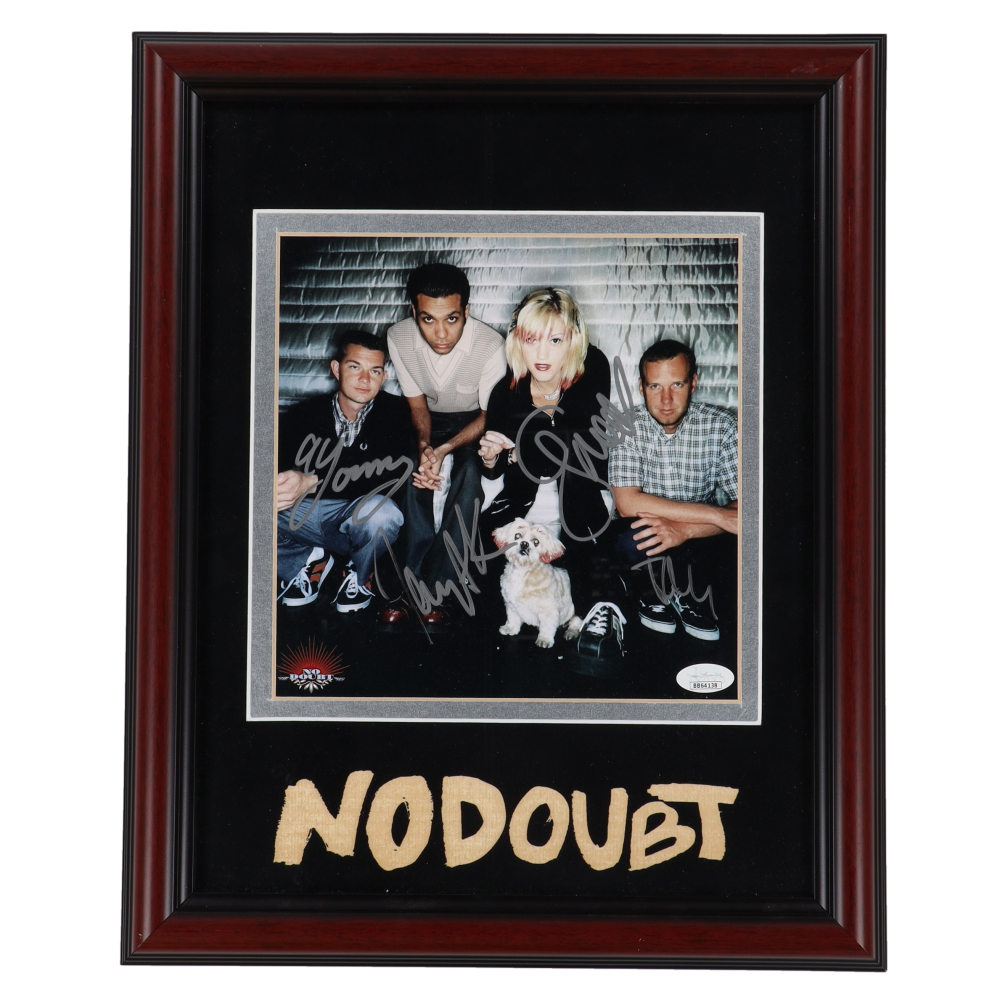 No Doubt Band-Signed Custom Frame with Gwen Stefani, Tony Kanal, Tom ...