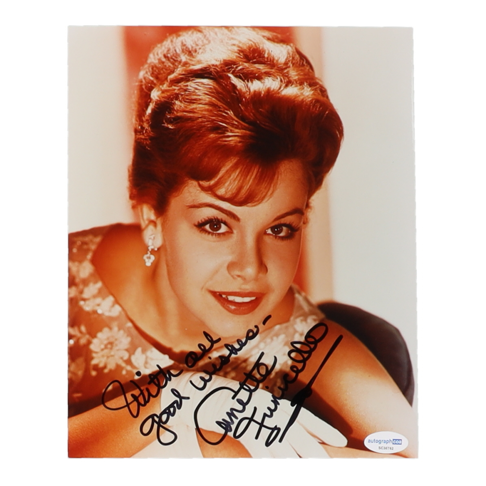 Annette Funicello Signed 8x10 Photo Inscribed "With All Good Wishes ...