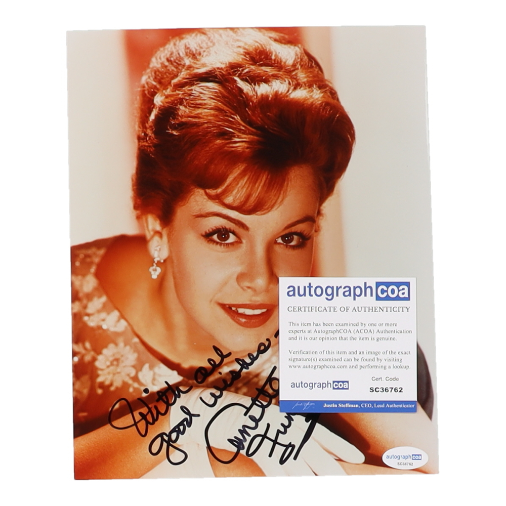 Annette Funicello Signed 8x10 Photo Inscribed "With All Good Wishes ...