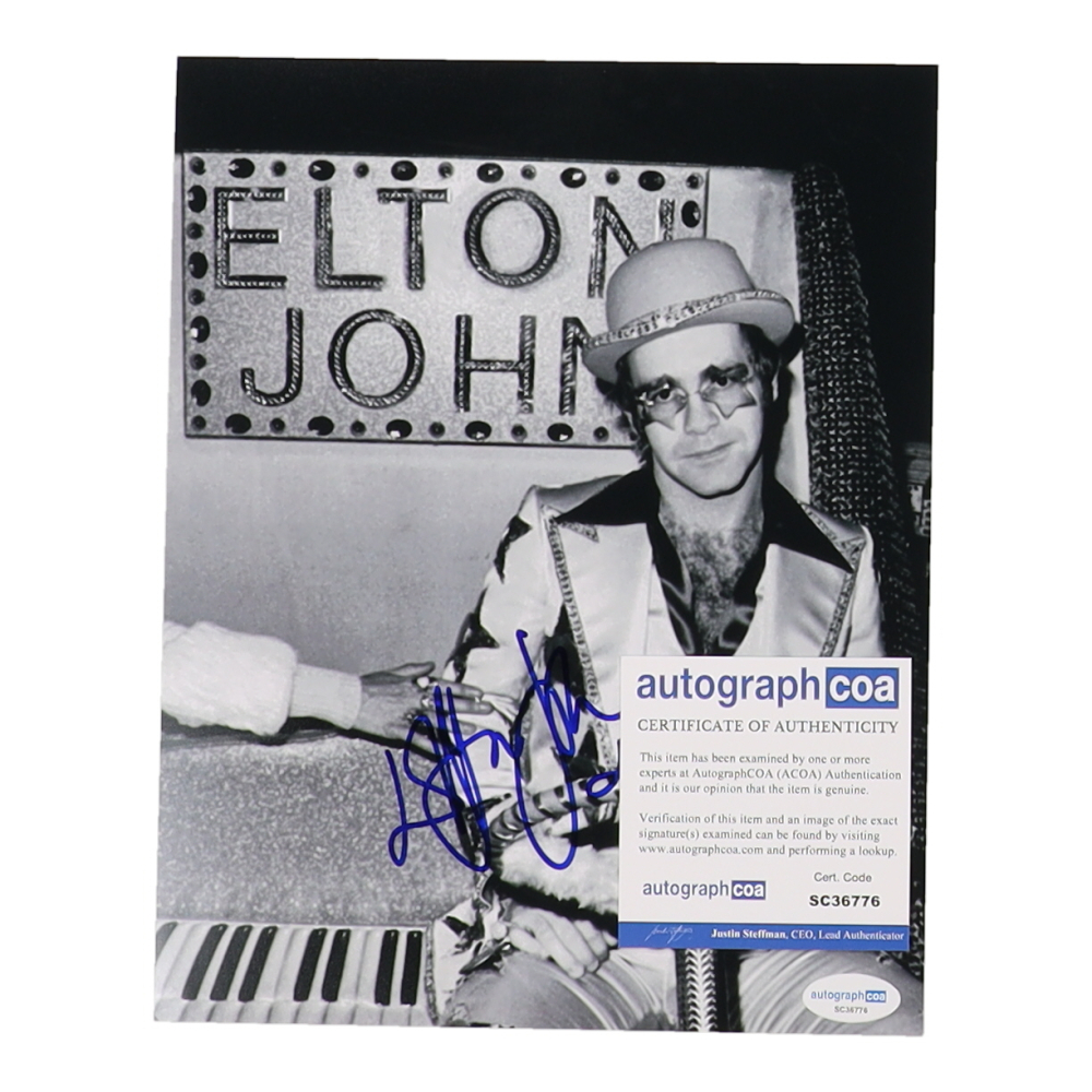Elton John Signed 8x10 Photo (ACOA) | Pristine Auction