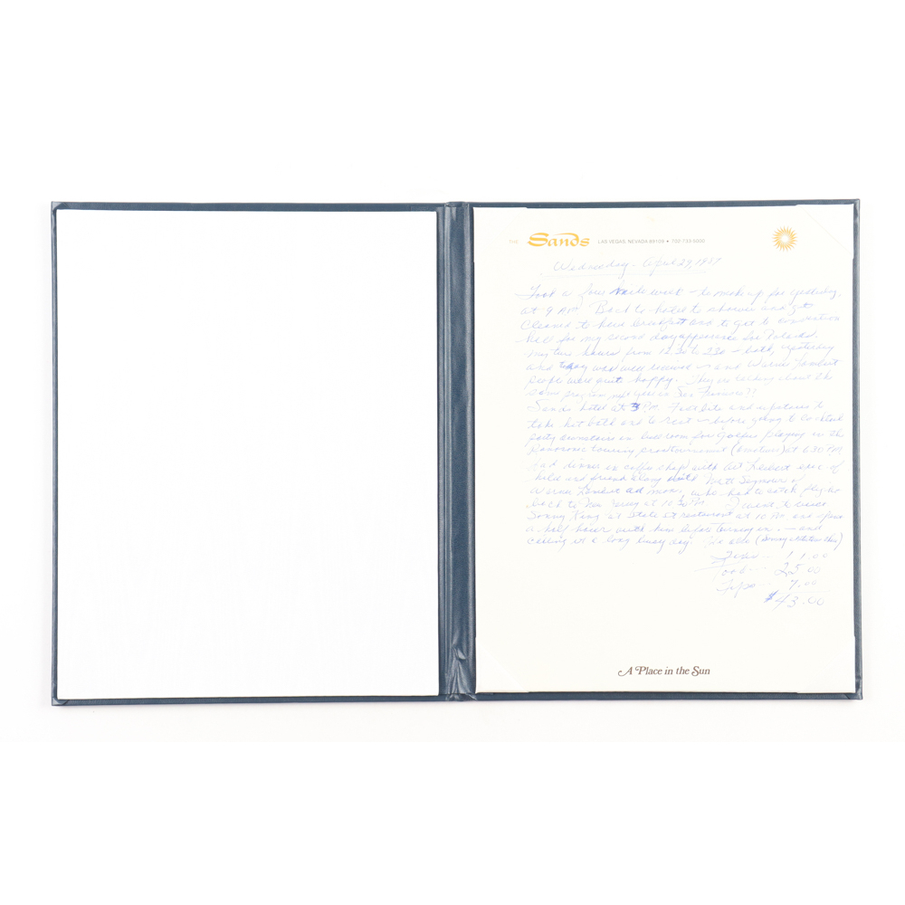 Joe DiMaggio Hand-Written "The Joe DiMaggio Diaries" Diary Page Display (Steiner) | Pristine Auction