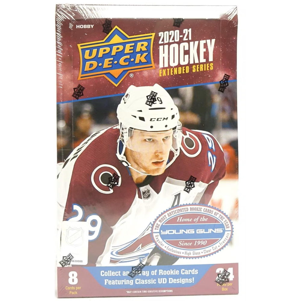 2020-21 Upper Deck Extended Series Hockey Hobby Box with (24) Packs ...