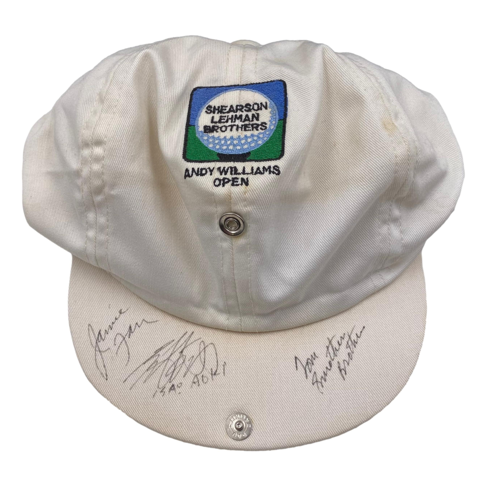 Tom Smothers, Isao Aoki & Jamie Farr Signed "Andy Williams Open" Golf ...