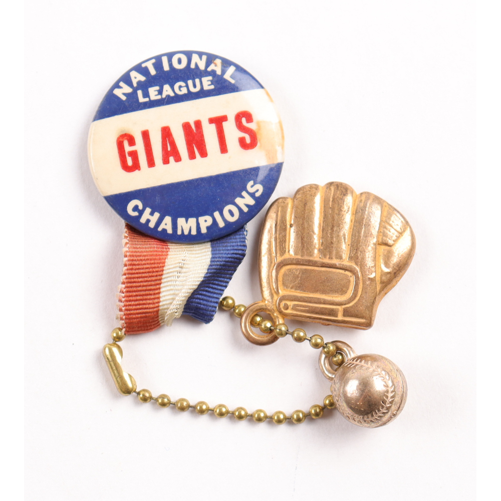1954 Vintage New York Giants National League Champions Pin And Pendants ...