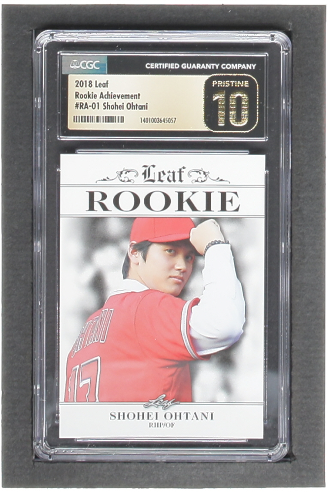 Shohei Ohtani 2018 Leaf Ohtani Rookie Achievement #RA01 (CGC 10) | Pristine Auction