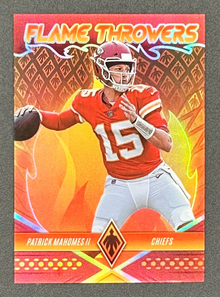 Patrick Mahomes II 2022 Panini Phoenix Flame Throwers Red #4 #068/199 ...