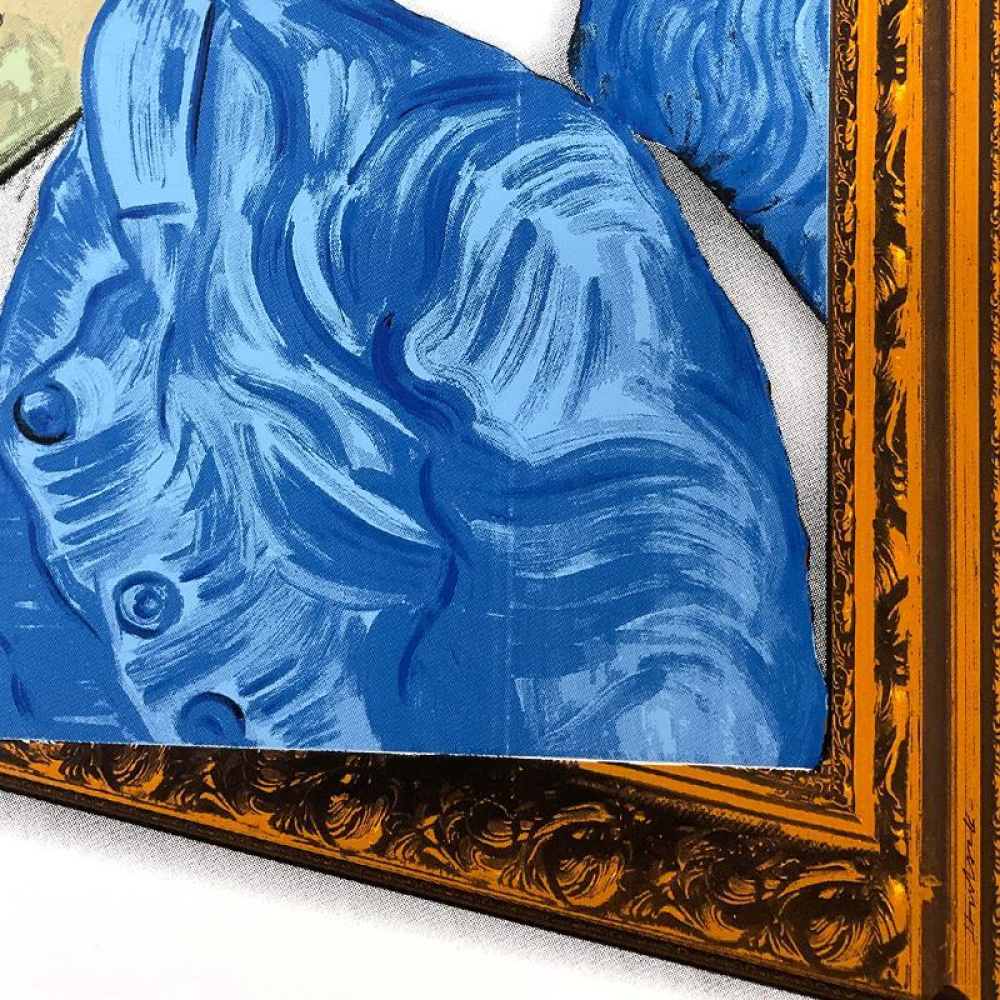 Hijack Signed "Kissing Booth" LE 36x26 Custom Framed Screen Print (PA ...