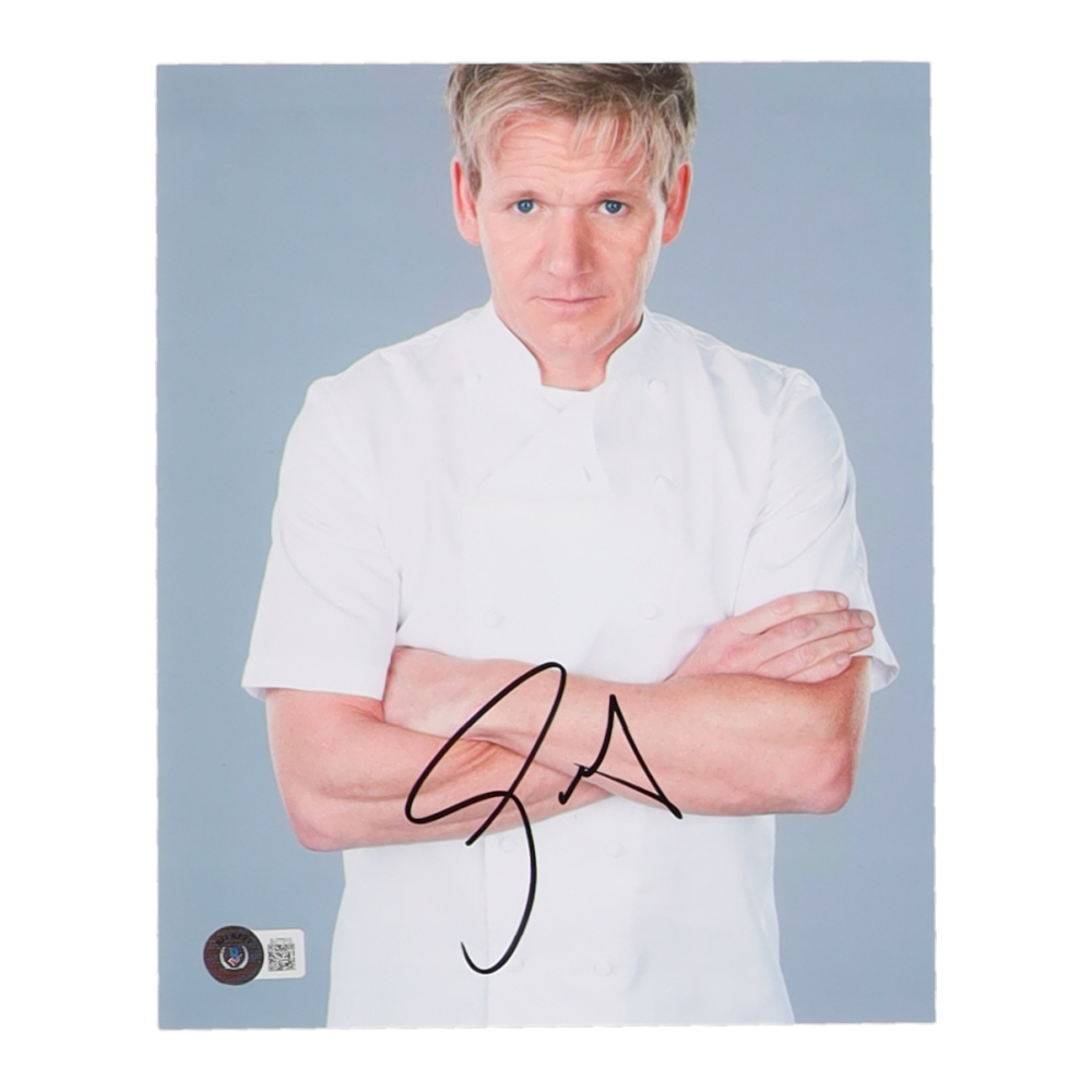 Gordon Ramsay Signed 8x10 Photo (Beckett) | Pristine Auction