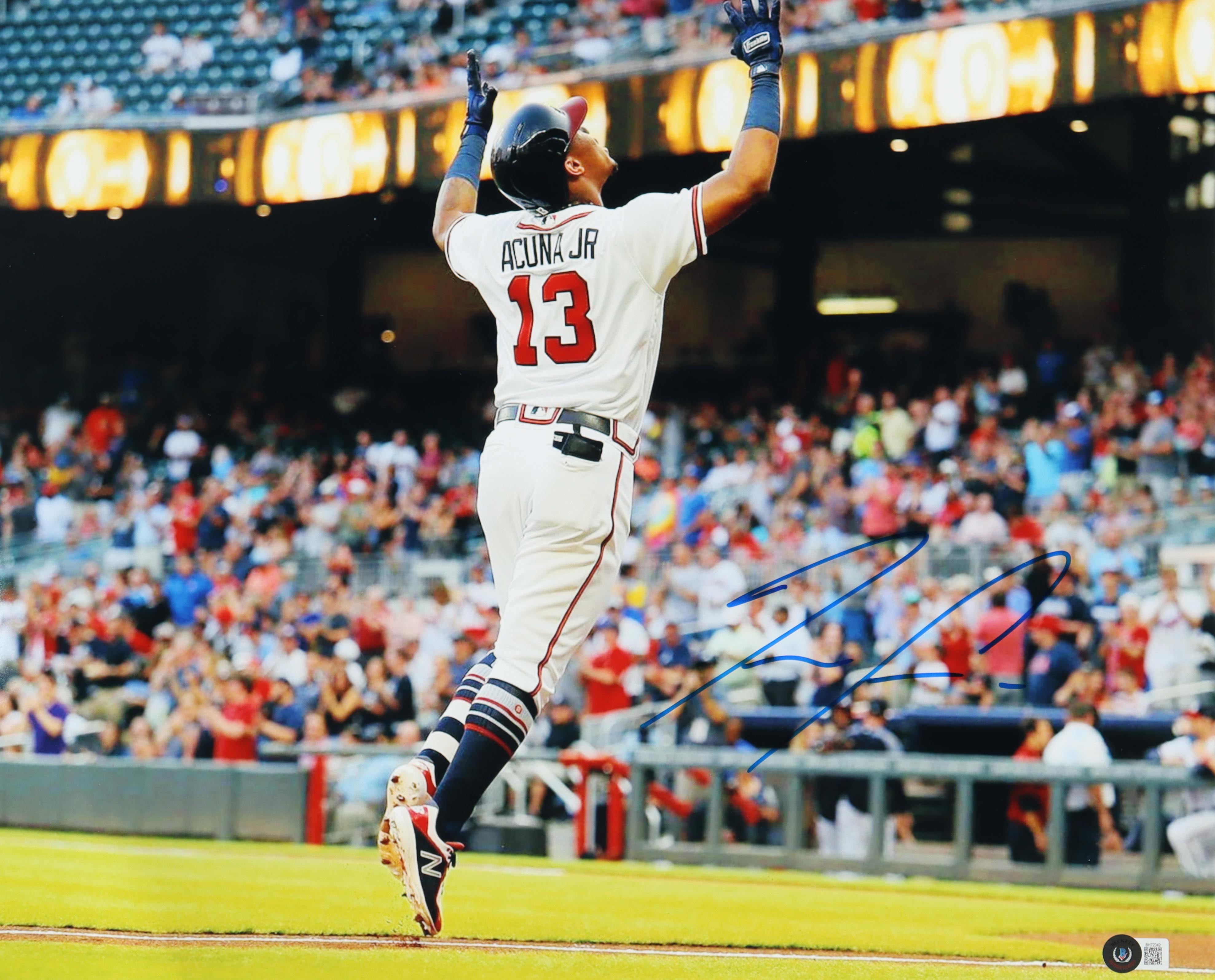 Ronald Acuna Jr. Signed Braves 11x14 Photo (Beckett) | Pristine Auction
