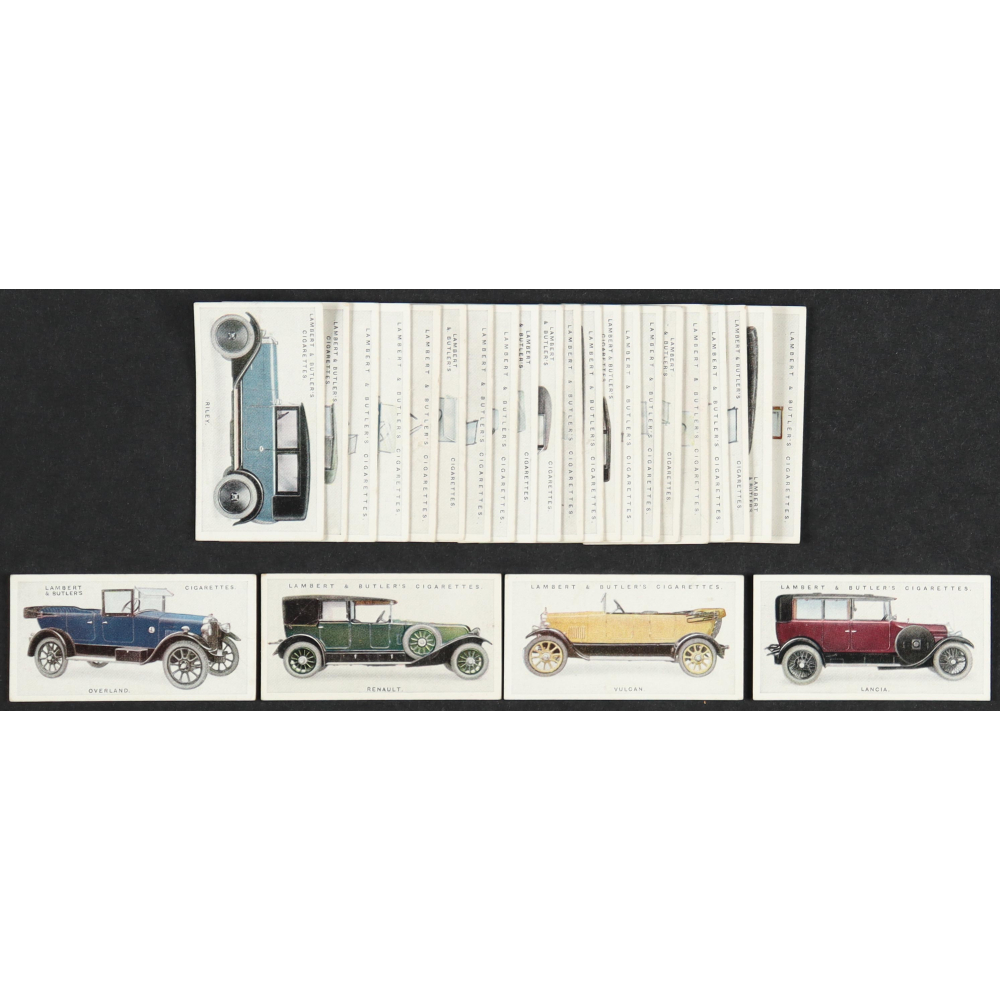 1922 Lambert & Butler Motor Cars Complete Set of (25) Cards | Pristine ...