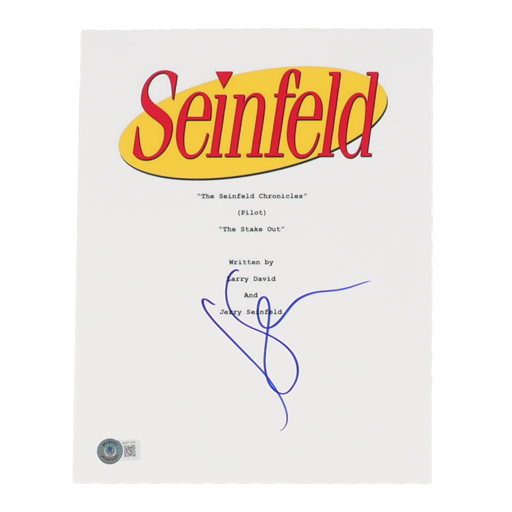 Jerry Seinfeld Signed "Seinfeld" Episode Script Cover (Beckett ...