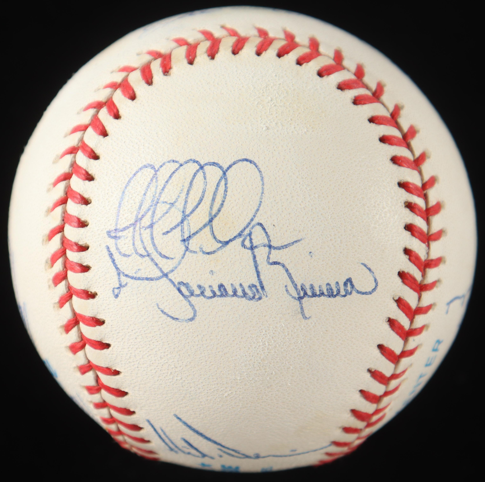 1998 Yankees OML Baseball Signed By (12) with Mariano Rivera, Joe Torre ...