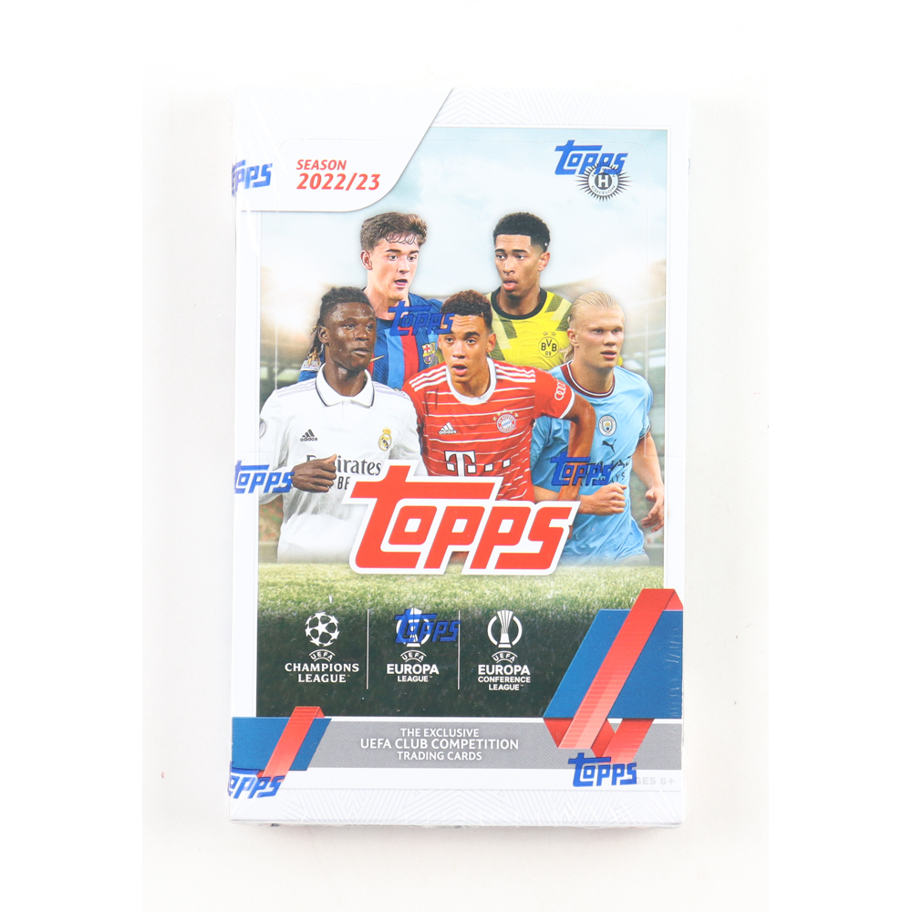 2022-23 Topps UEFA Club Competitions Soccer Hobby Box with (24) Packs ...